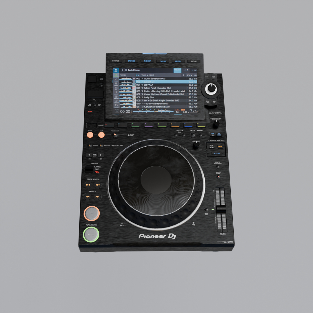 CDJ-3000 3D Model - TurboSquid 2280514