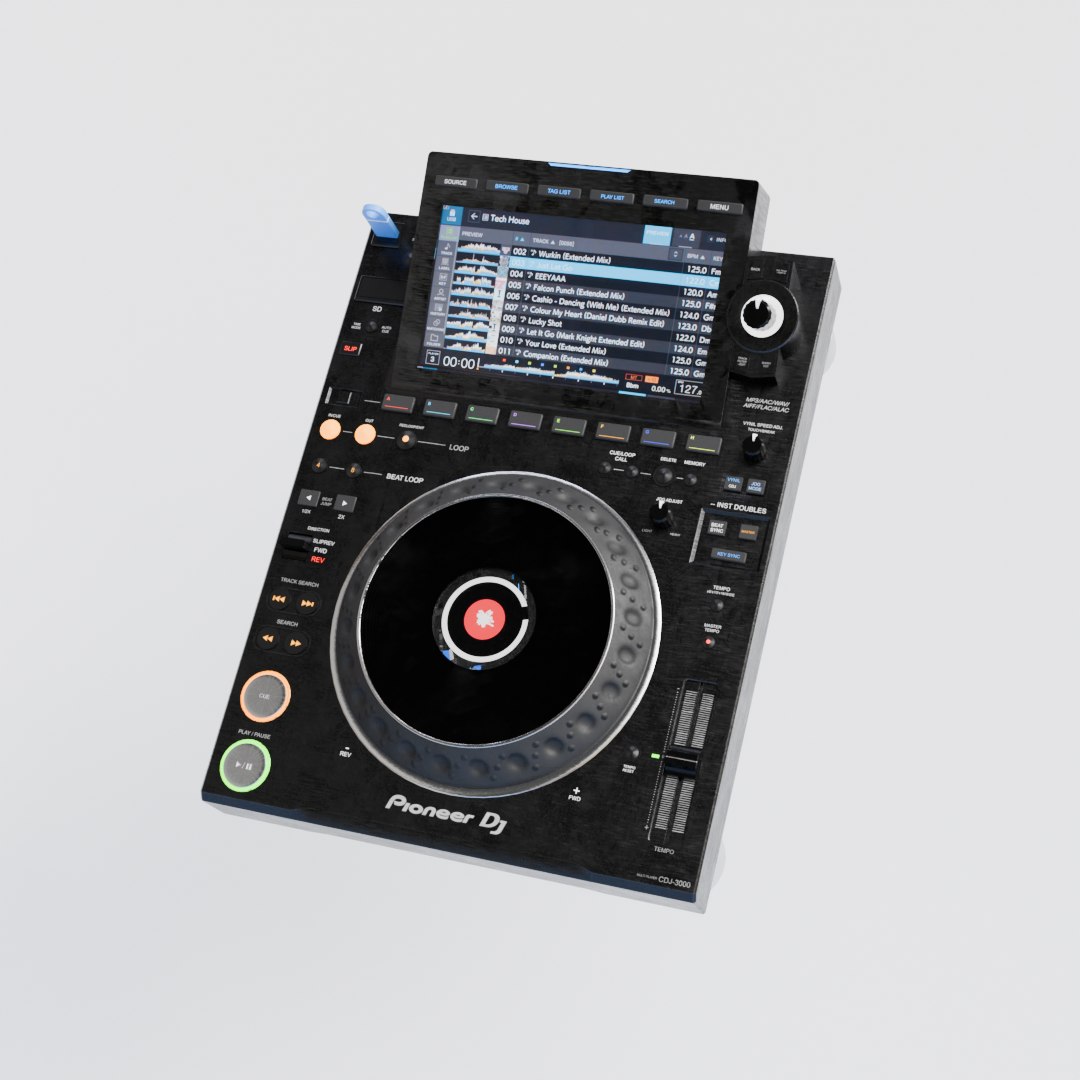 CDJ-3000 3D Model - TurboSquid 2280514