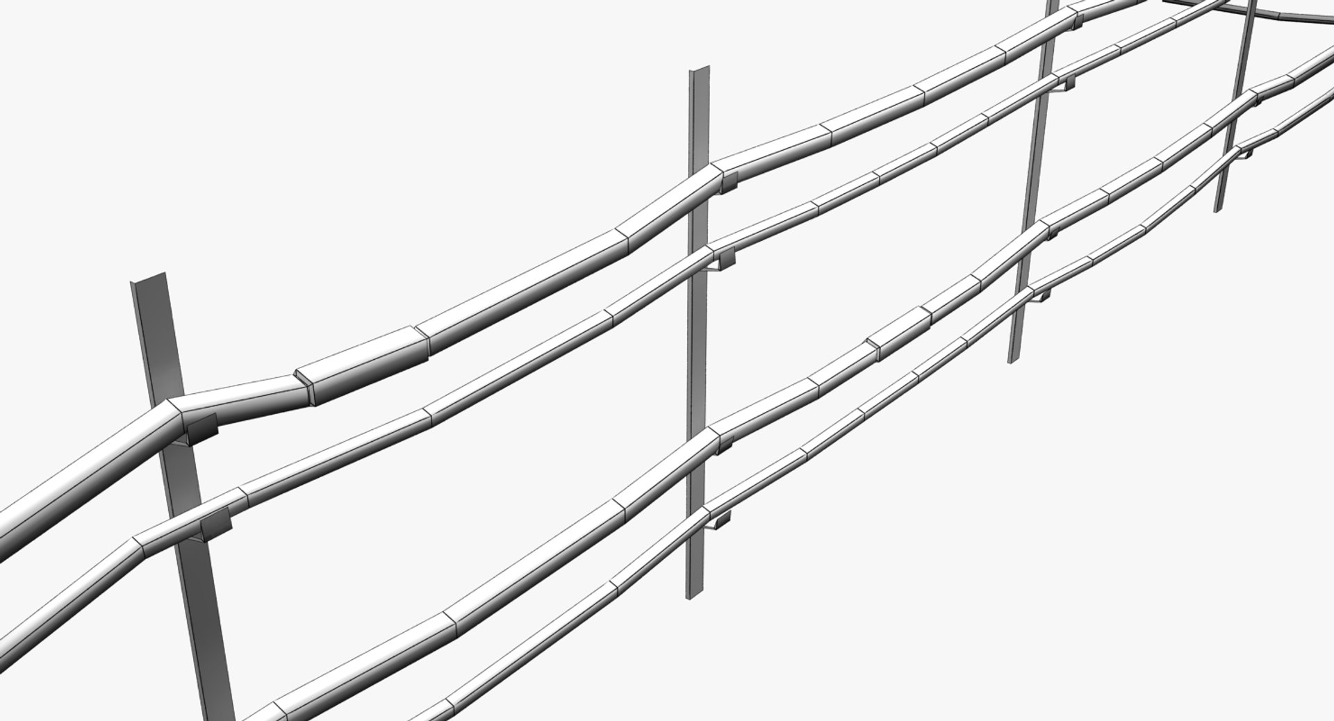 3d Modular Wires Wall Model