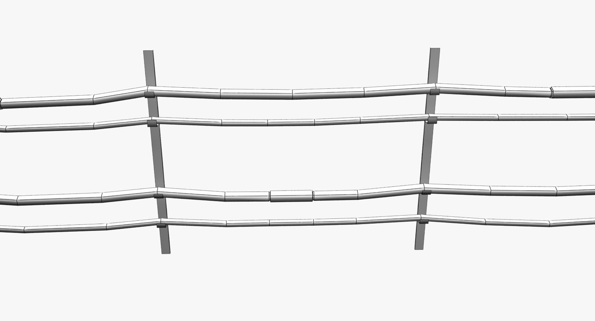 3d Modular Wires Wall Model