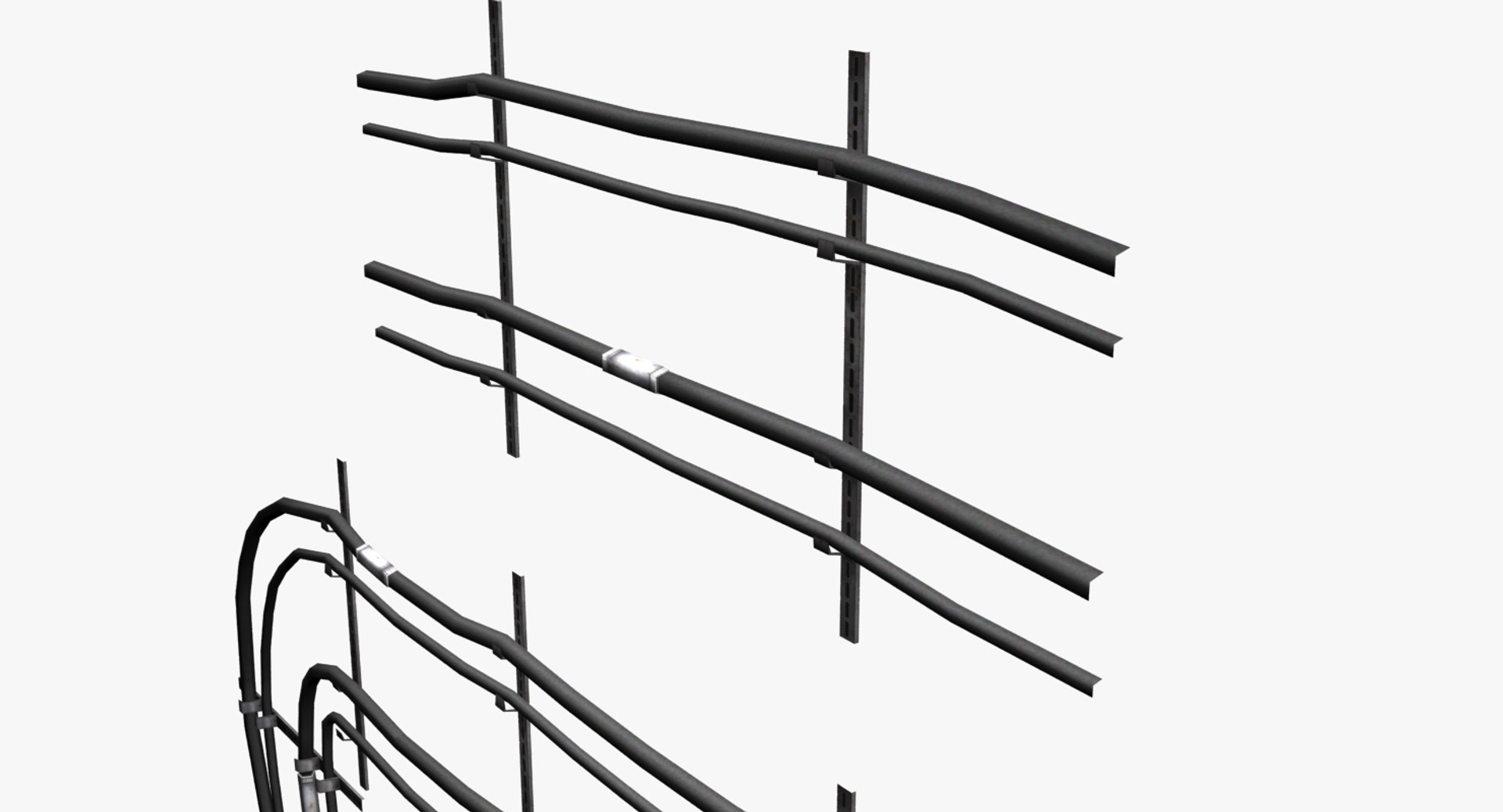 3d Modular Wires Wall Model