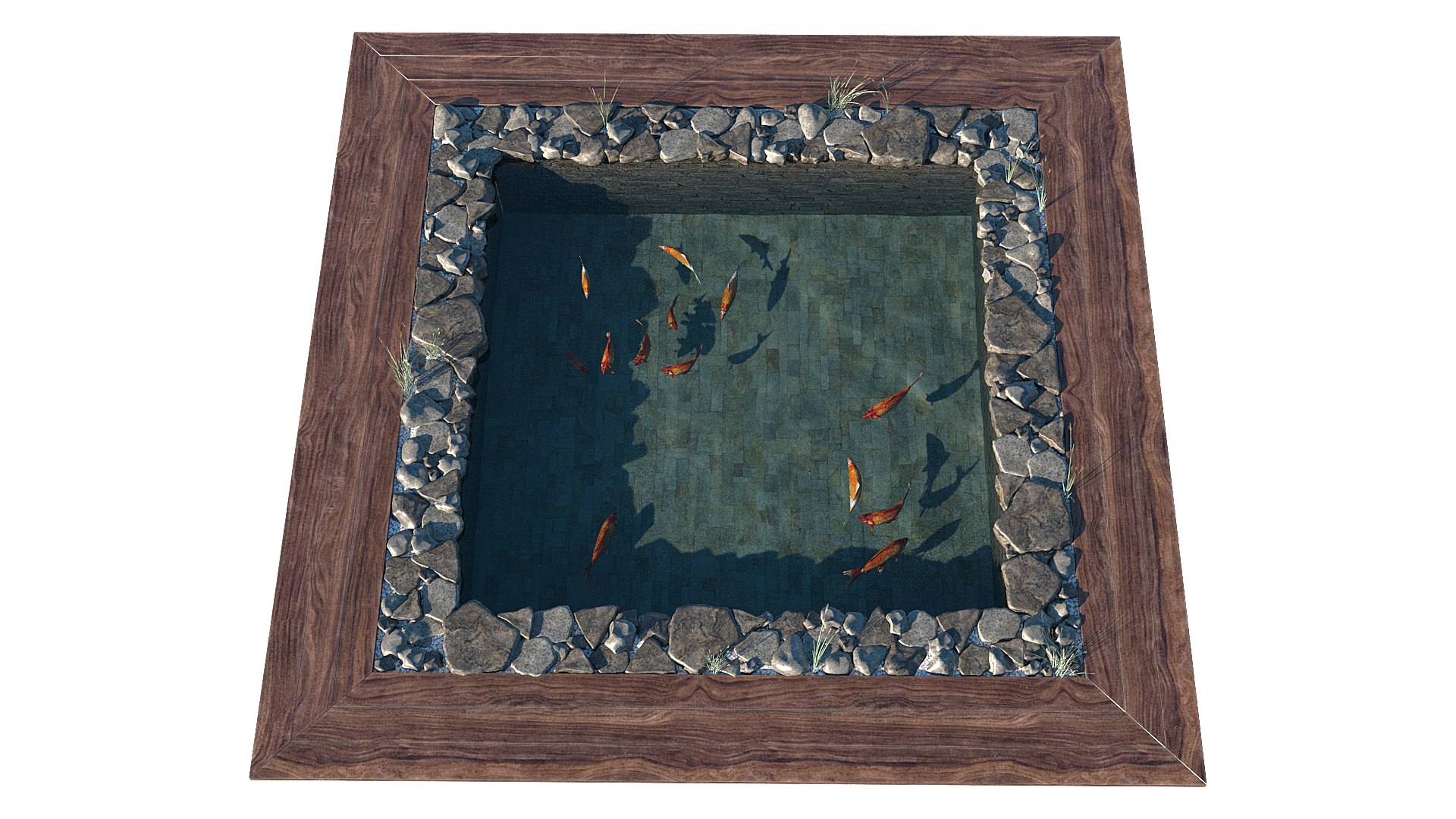 3D Model Garden Pond Fish - TurboSquid 1687636