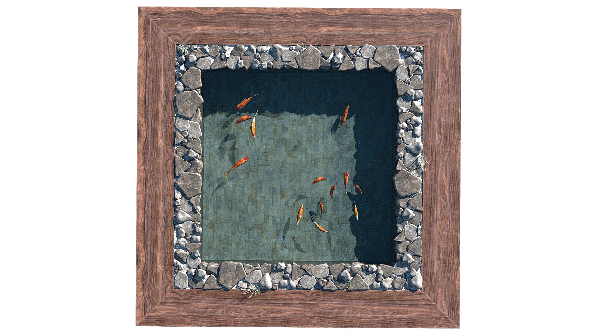 3D Model Garden Pond Fish - TurboSquid 1687636