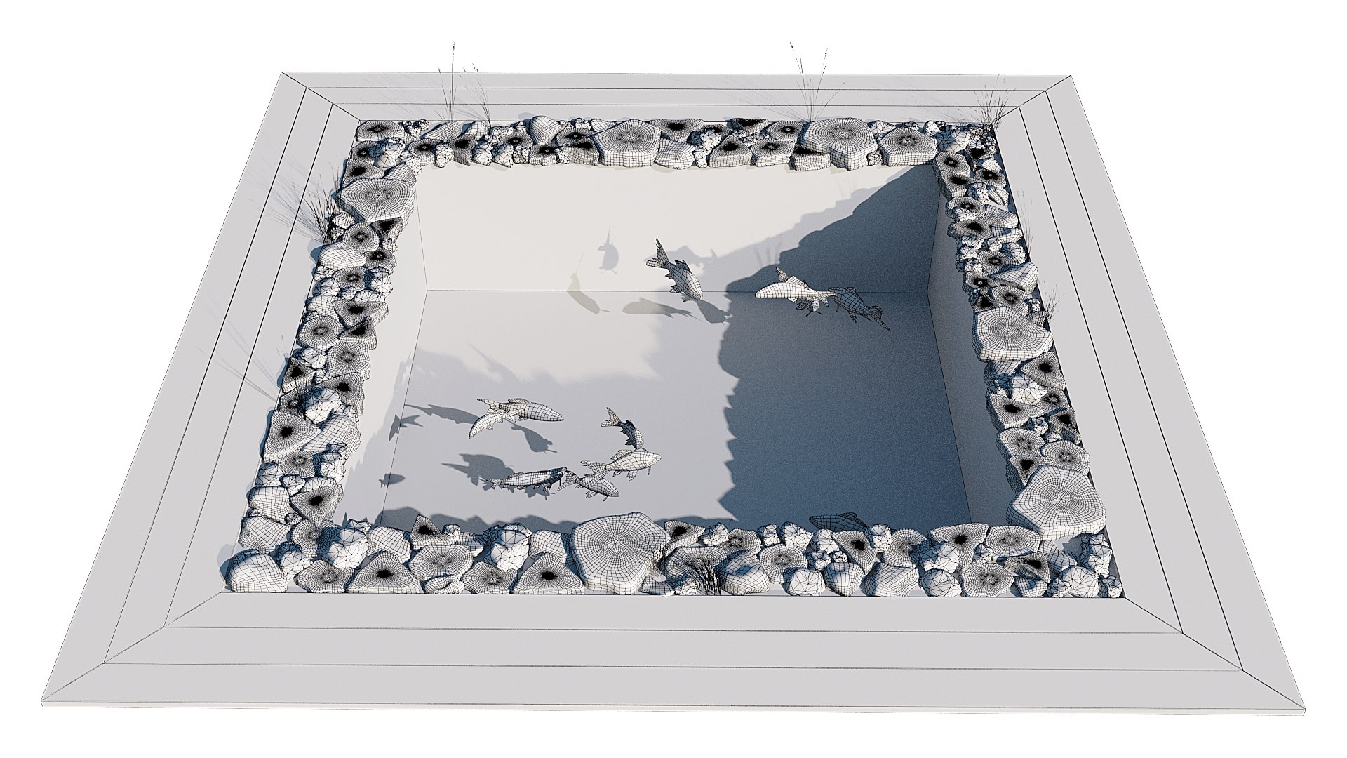 3D Model Garden Pond Fish - TurboSquid 1687636