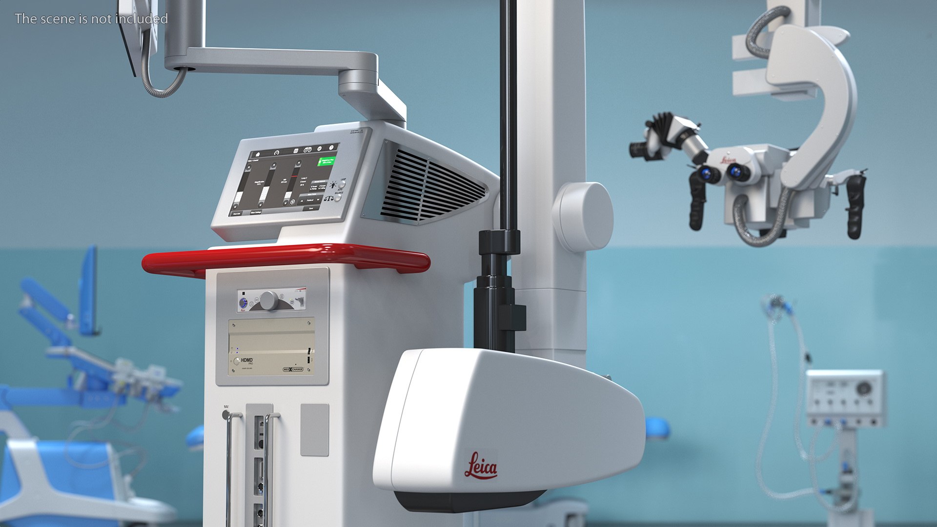 Precision Surgical Microscope Leica M530 OHX Rigged 3D model ...