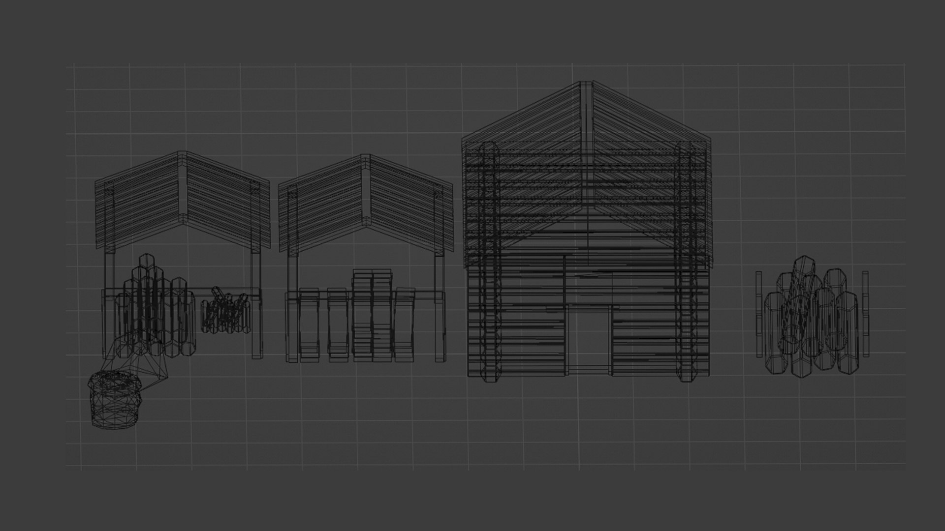 Pack Low Poly - Farm 3D Model - TurboSquid 2034145