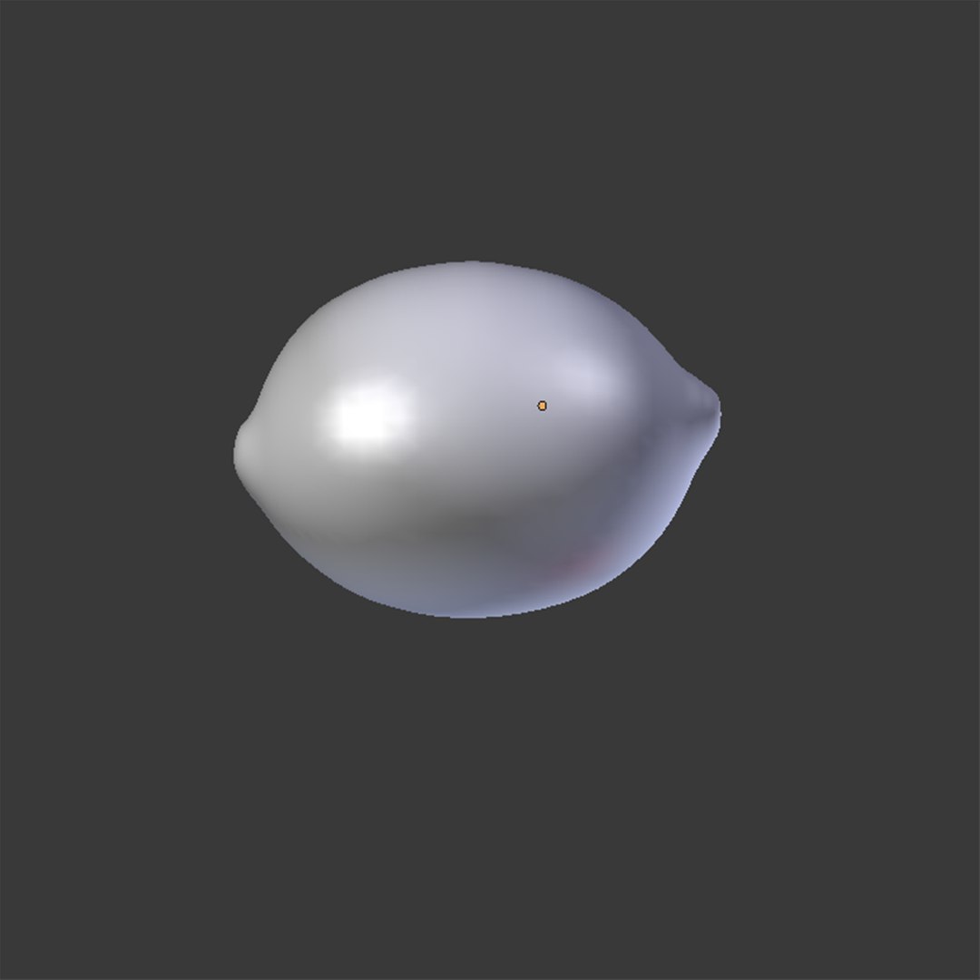 lemon fruit 3d model