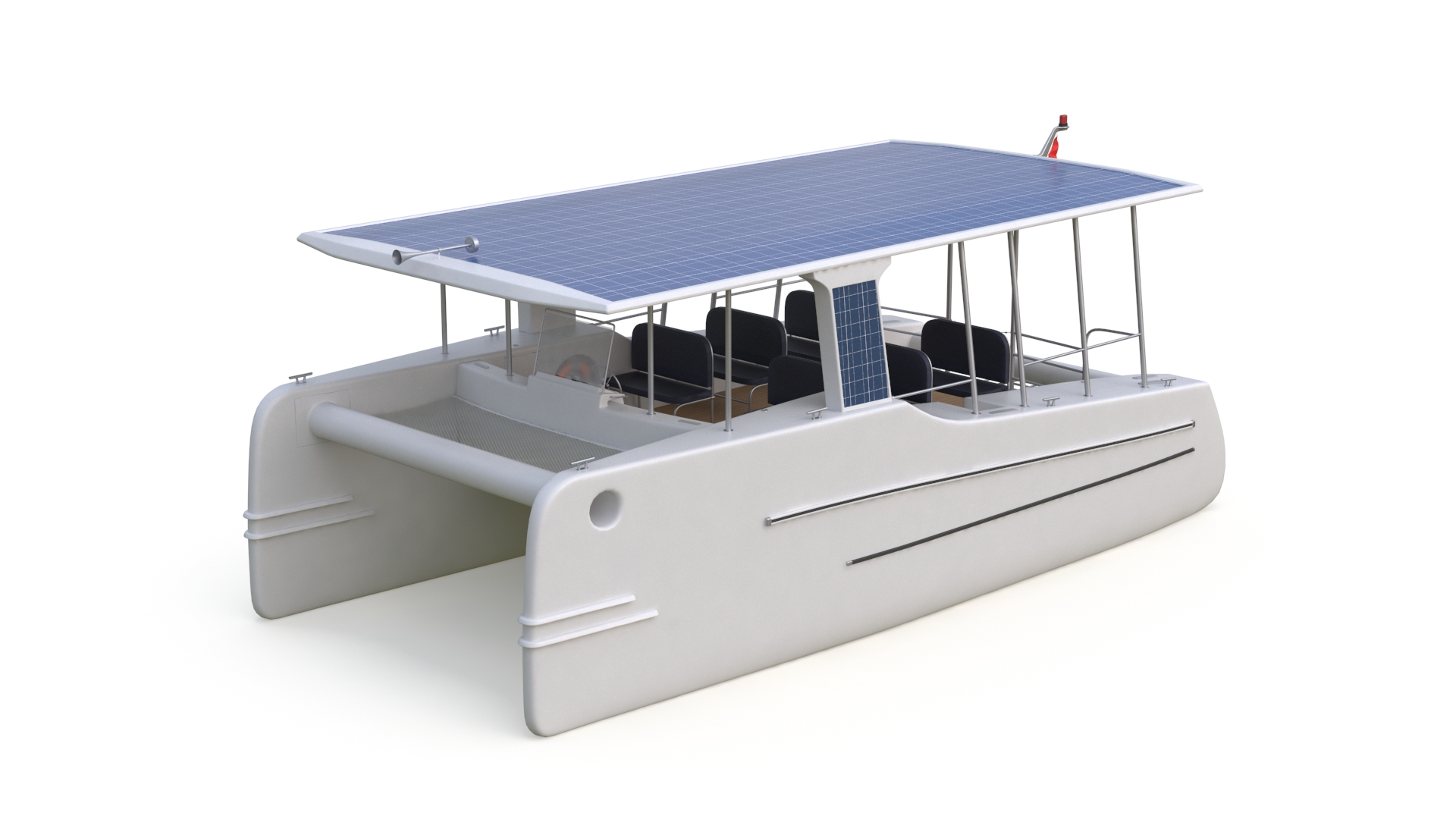 Solar Catamaran 3D - TurboSquid 1986572