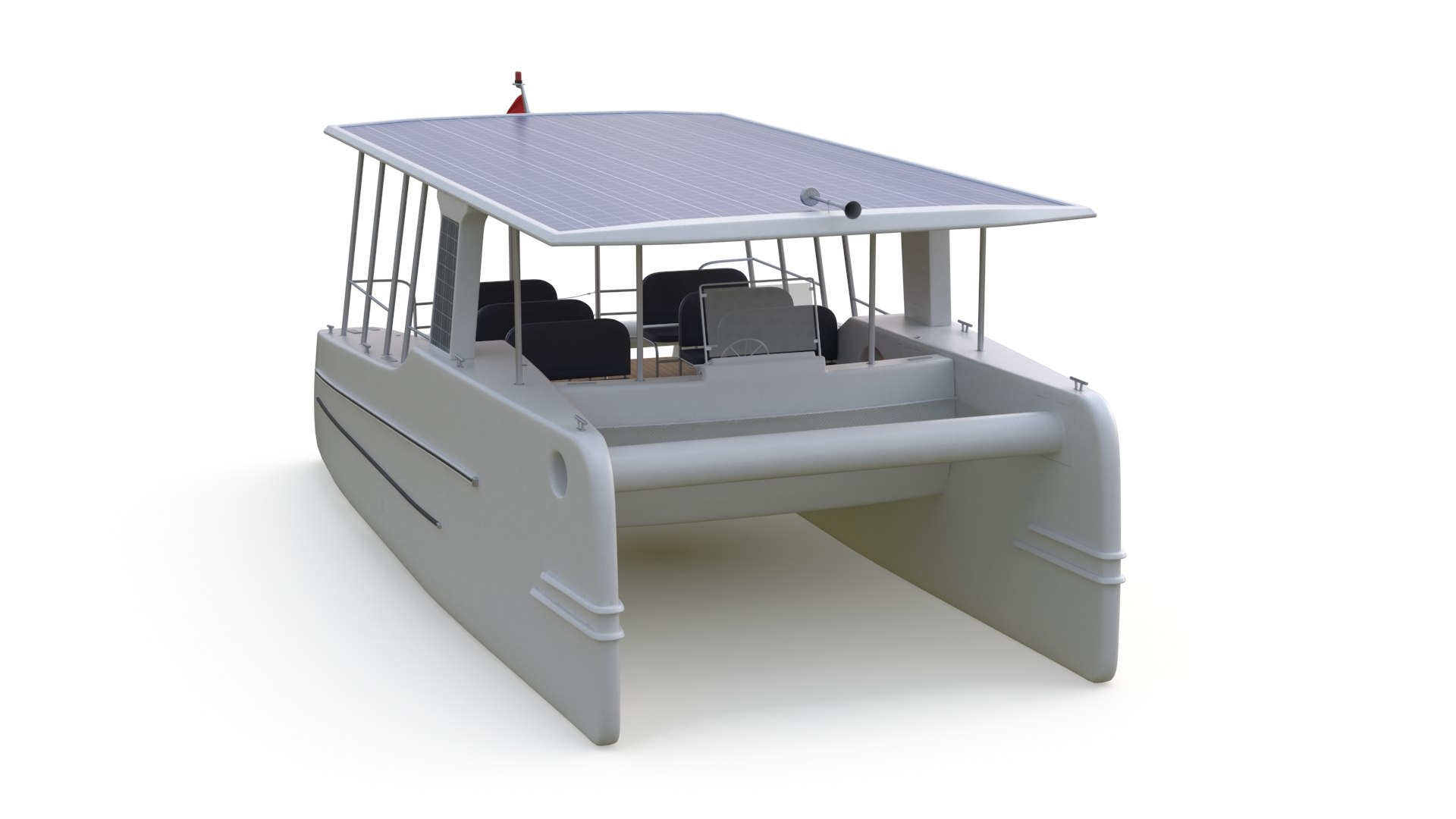 Solar Catamaran 3D - TurboSquid 1986572