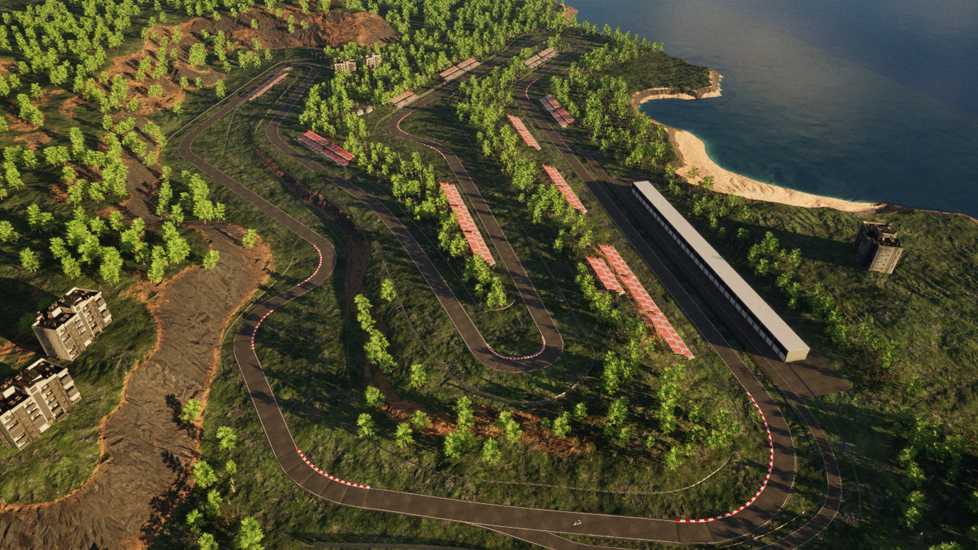 3D Car Race Track Game Template - TurboSquid 2433238