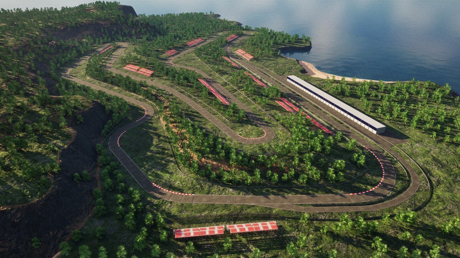 3D Car Race Track Game Template - TurboSquid 2433238