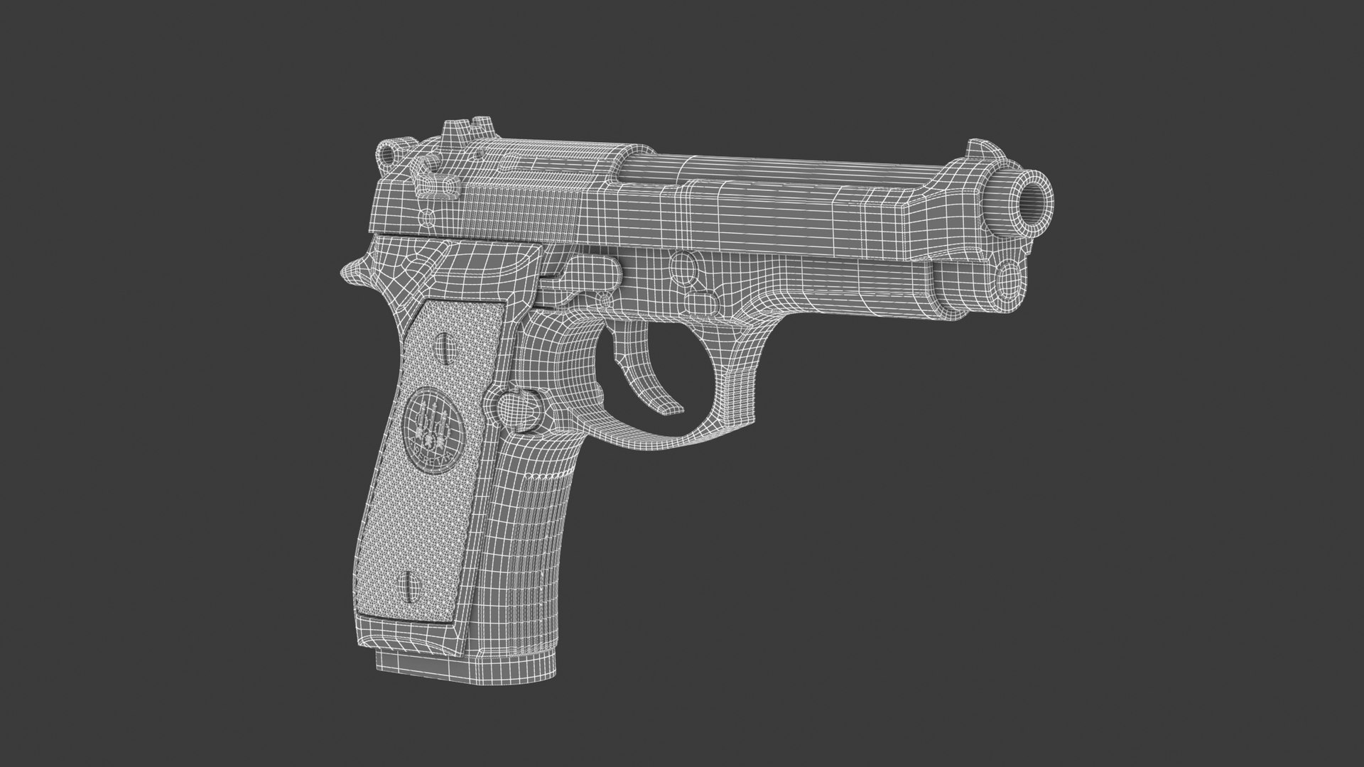 Semi-automatic Pistol Automatically 3D Model - TurboSquid 1701374
