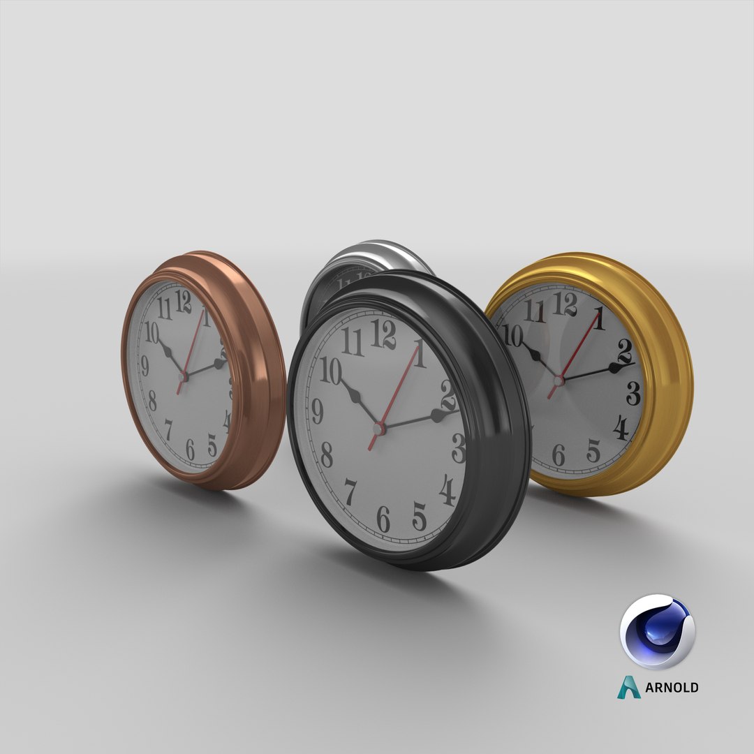 Wall Clock Collection 3D Model - TurboSquid 1949528