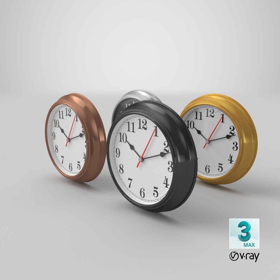 Wall Clock Collection 3D Model - TurboSquid 1949528