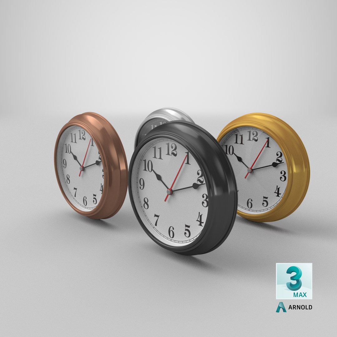 Wall Clock Collection 3D Model - TurboSquid 1949528