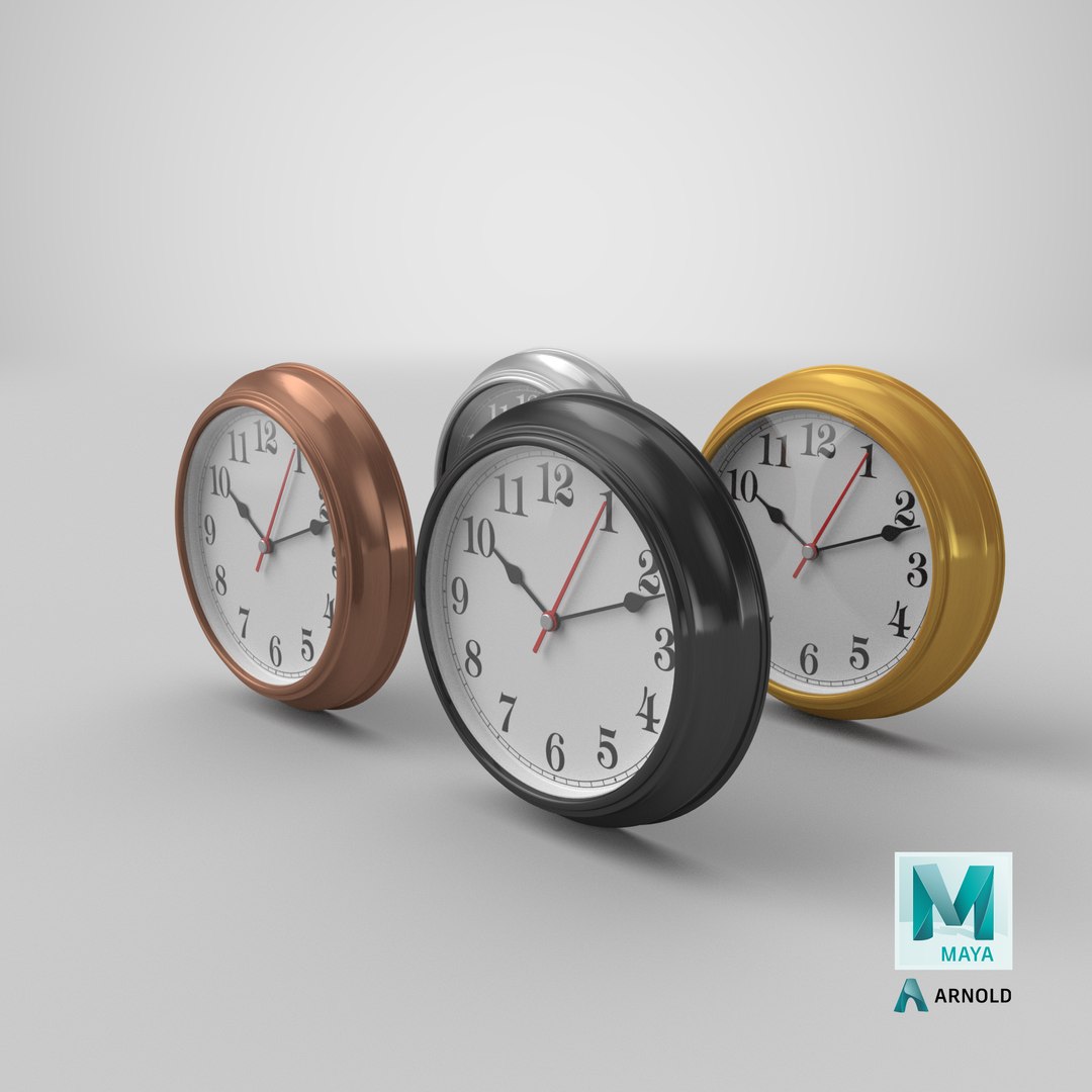 Wall Clock Collection 3D Model - TurboSquid 1949528