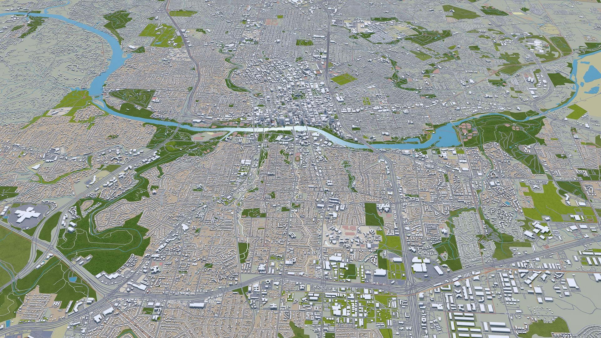 3D Austin Texas Model - TurboSquid 1719295