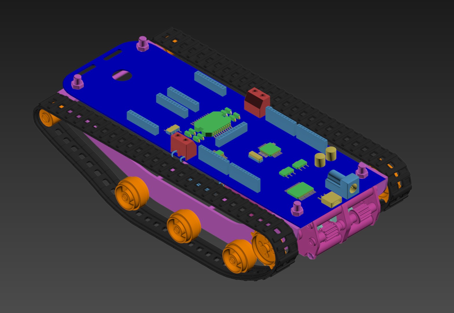 Robot Rover 3d Model