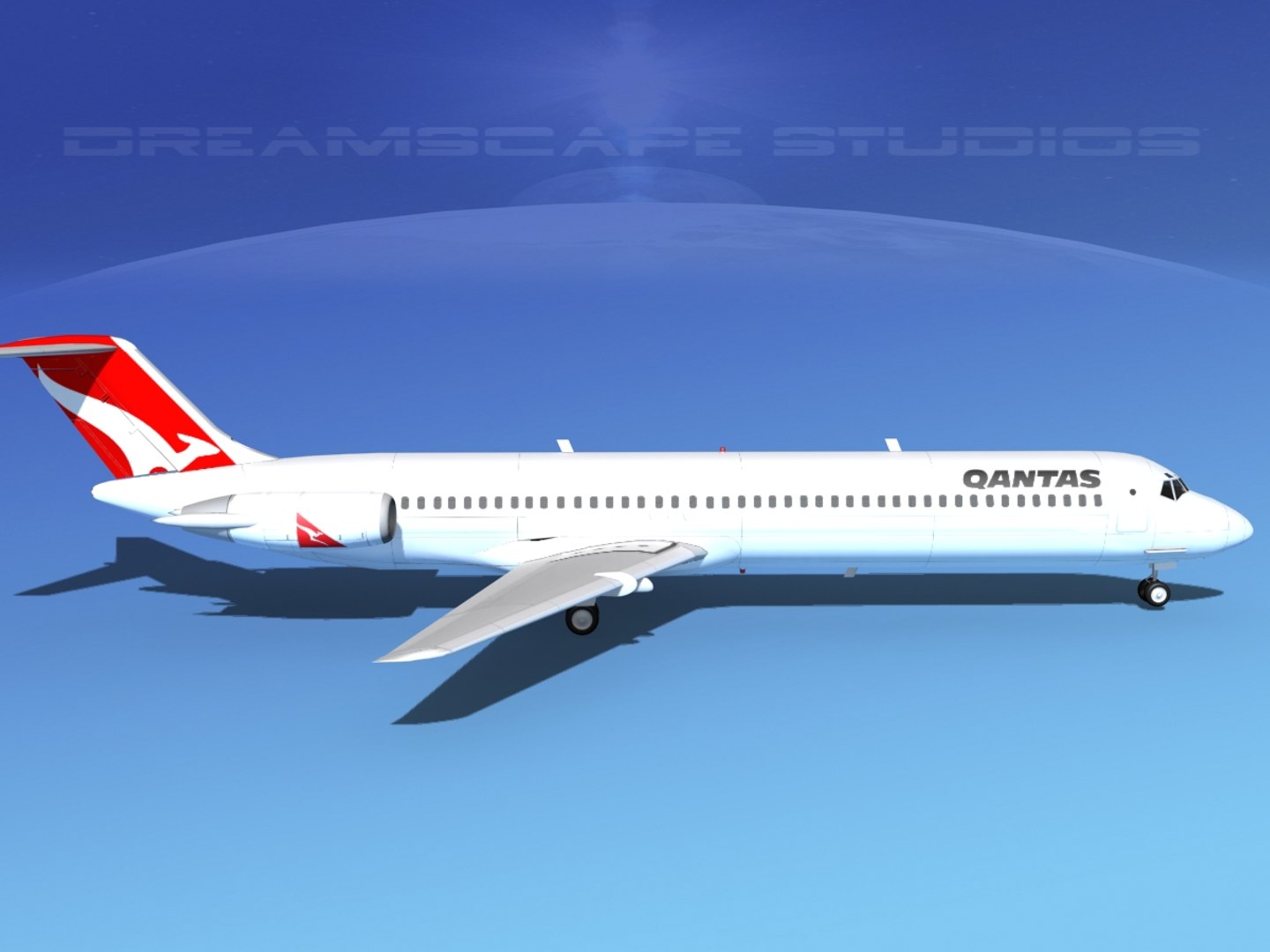 turbines dc-9-50 douglas dc-9 aircraft 3d model