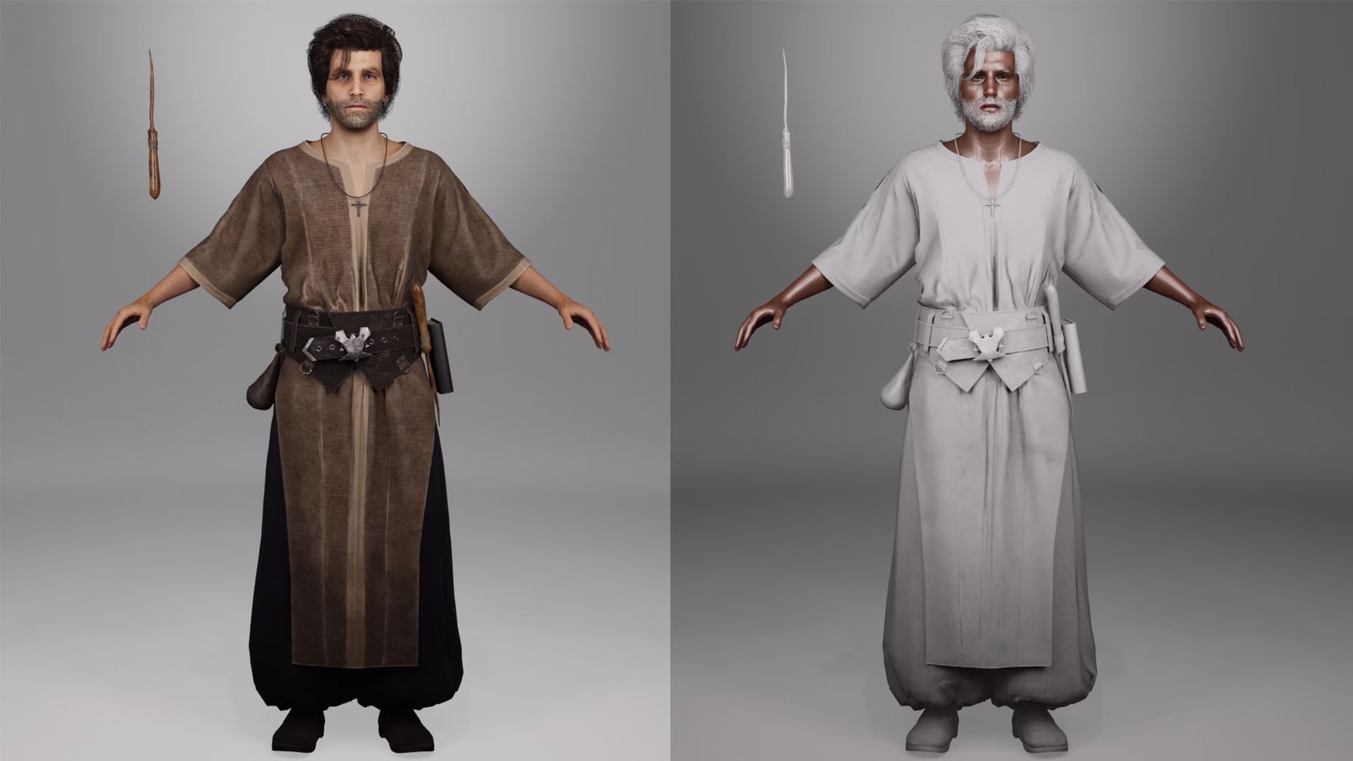 3D Medieval Priest Model - TurboSquid 2166710