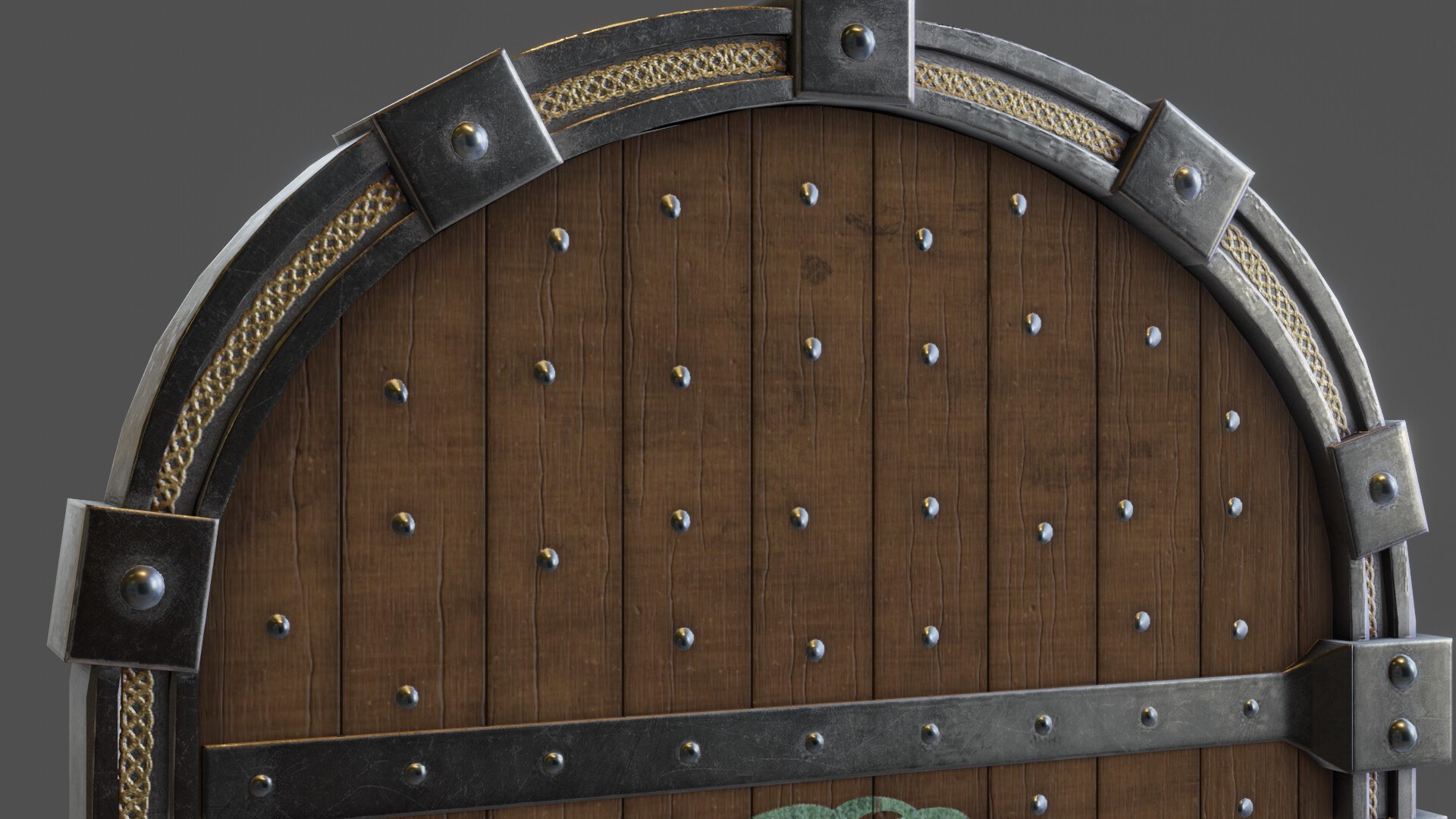 Fantasy Viking Door Game Ready Model PBR Textures 4K 3D Model ...