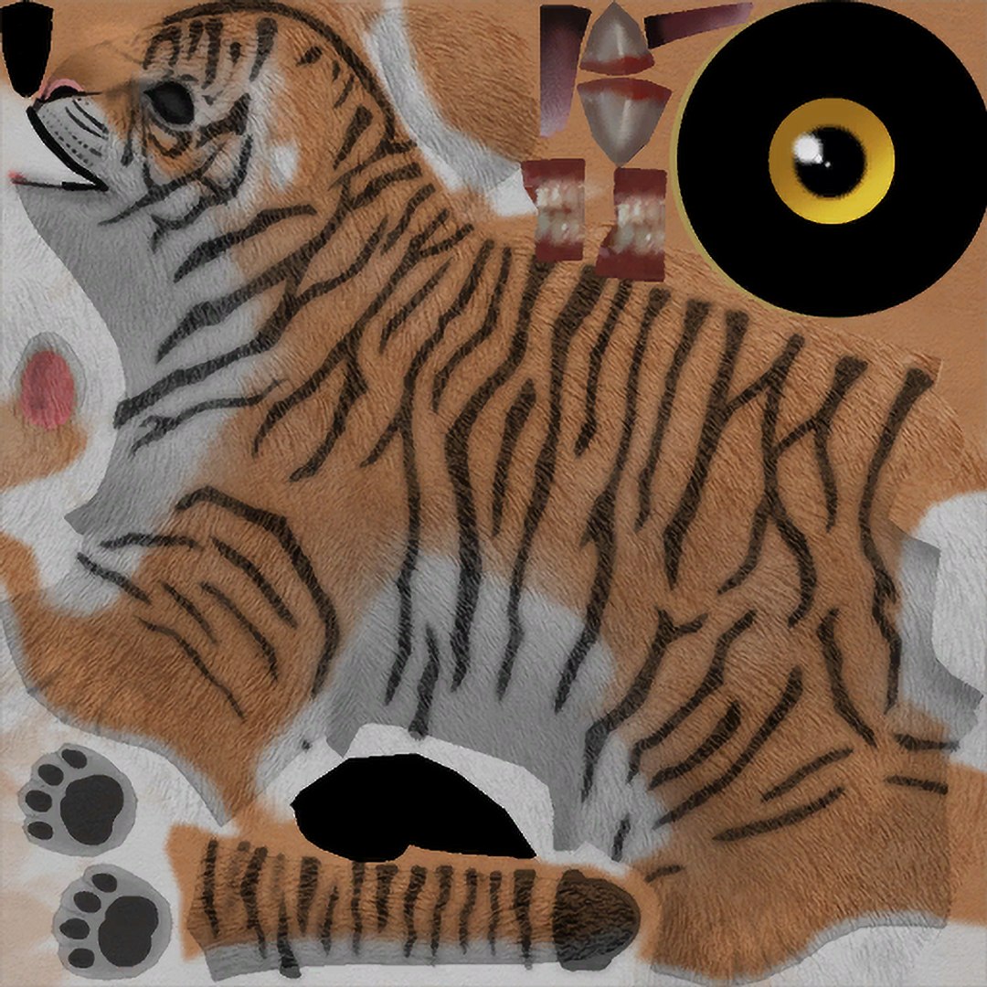 Little Tiger 3D Model - TurboSquid 2079962