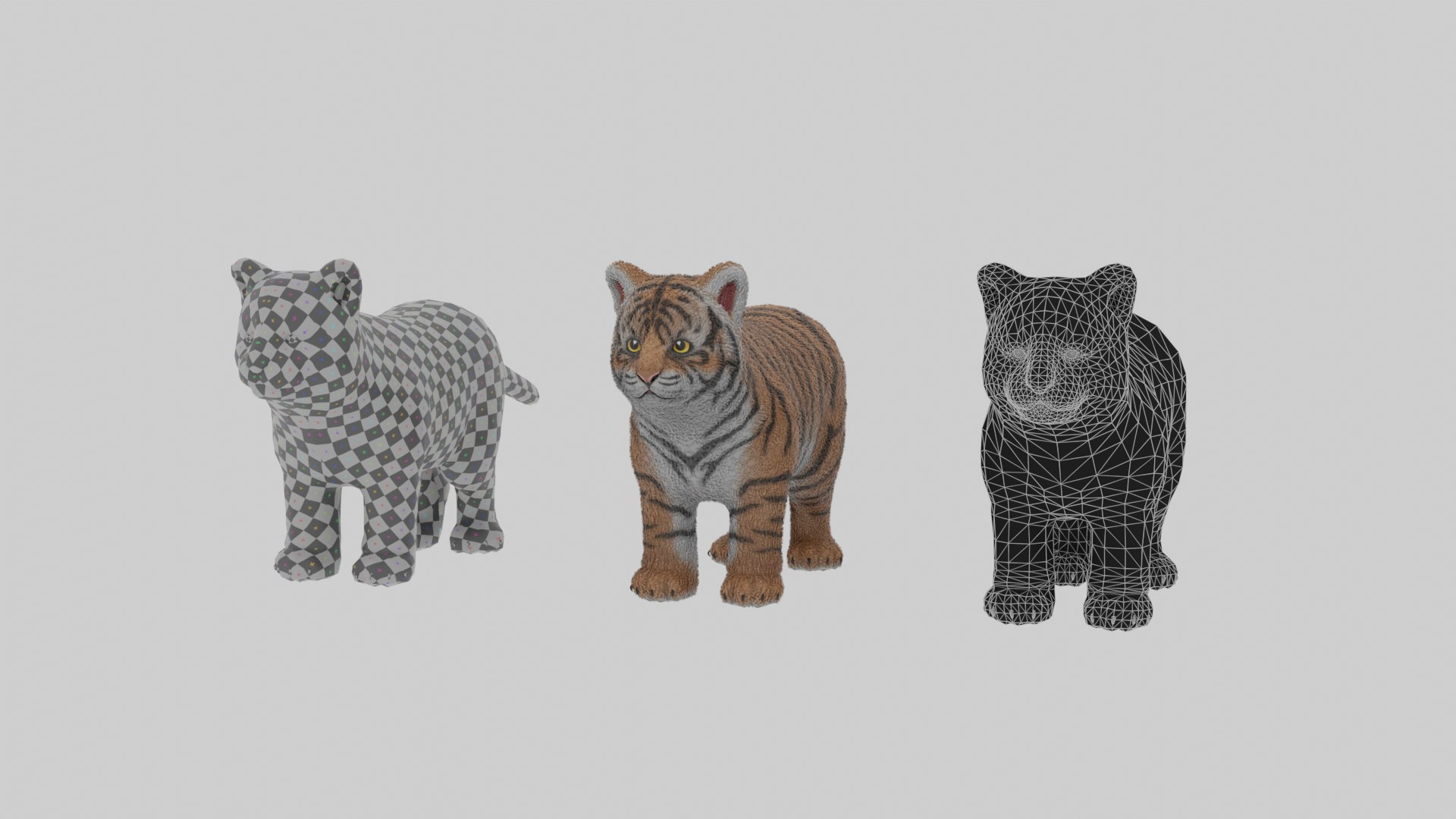 Little Tiger 3D Model - TurboSquid 2079962
