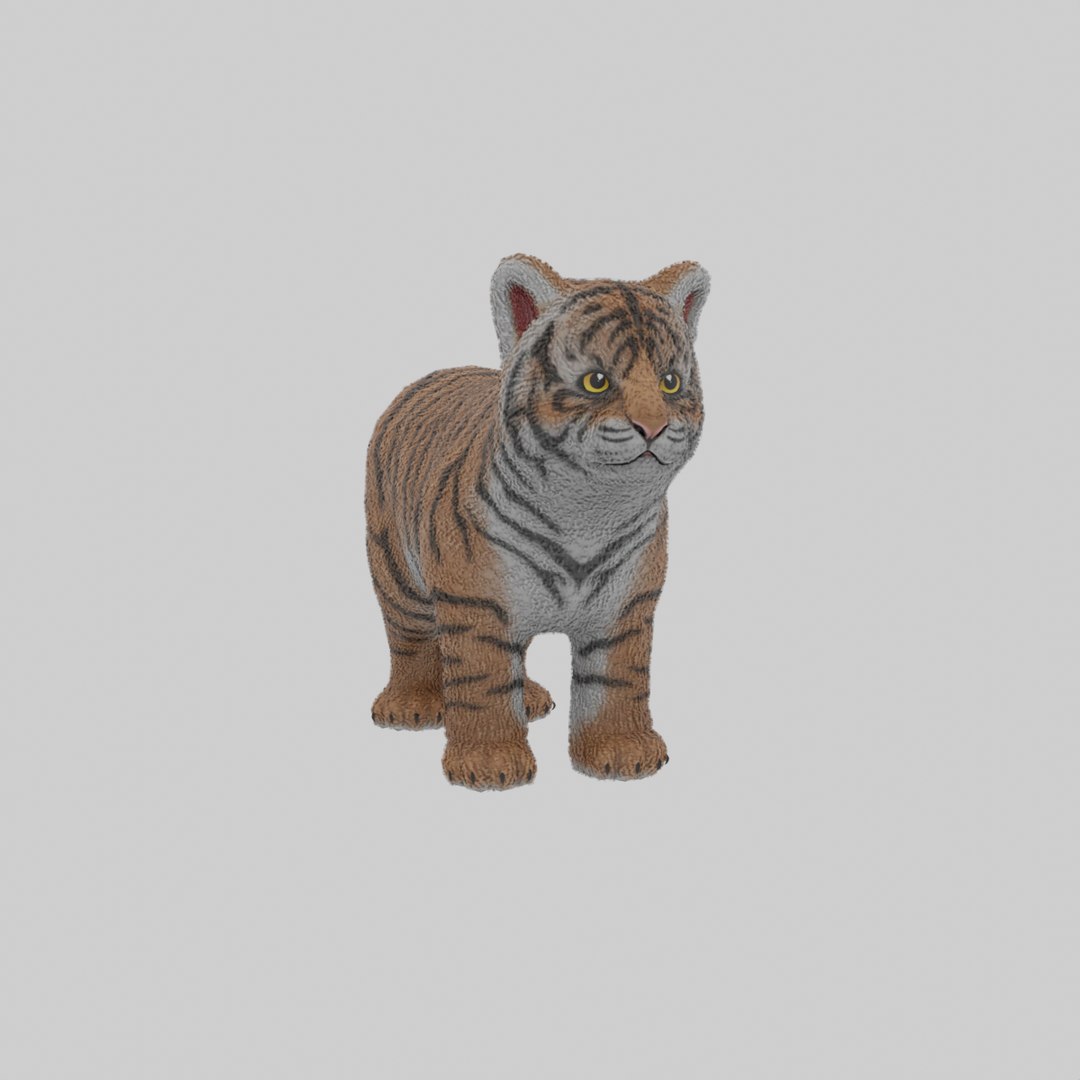 Little Tiger 3D Model - TurboSquid 2079962