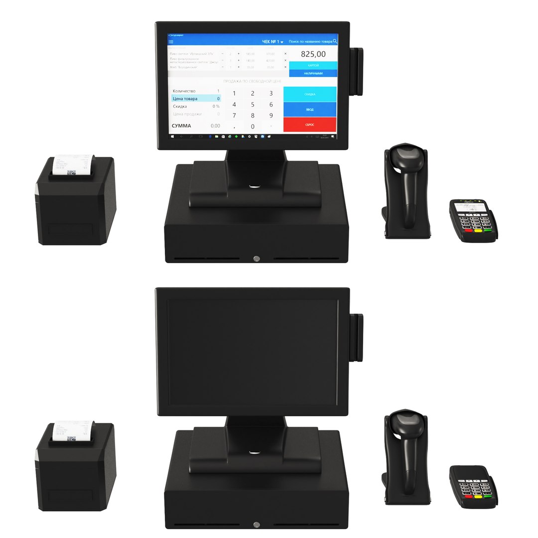 3D Pos Terminal Model - TurboSquid 1521423