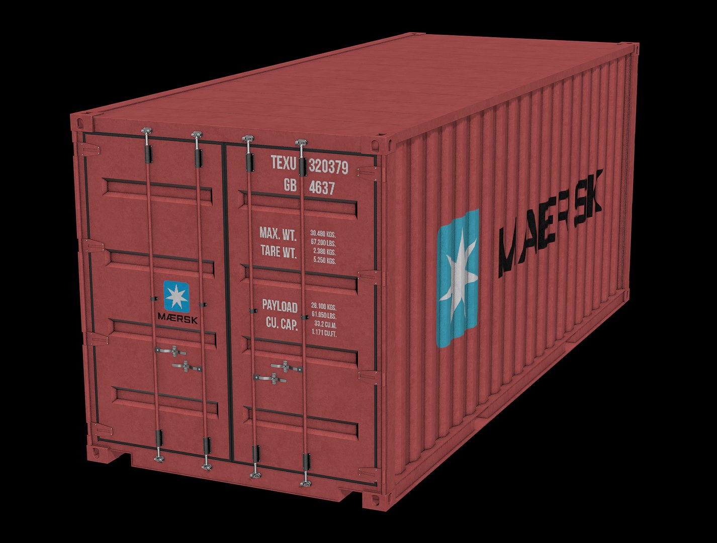 industrial container 3d model