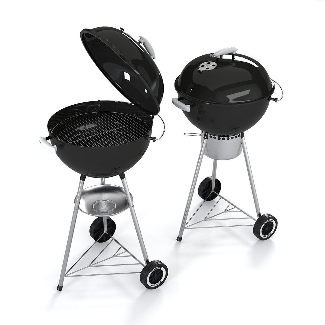 weber touch grill set 3d 3ds