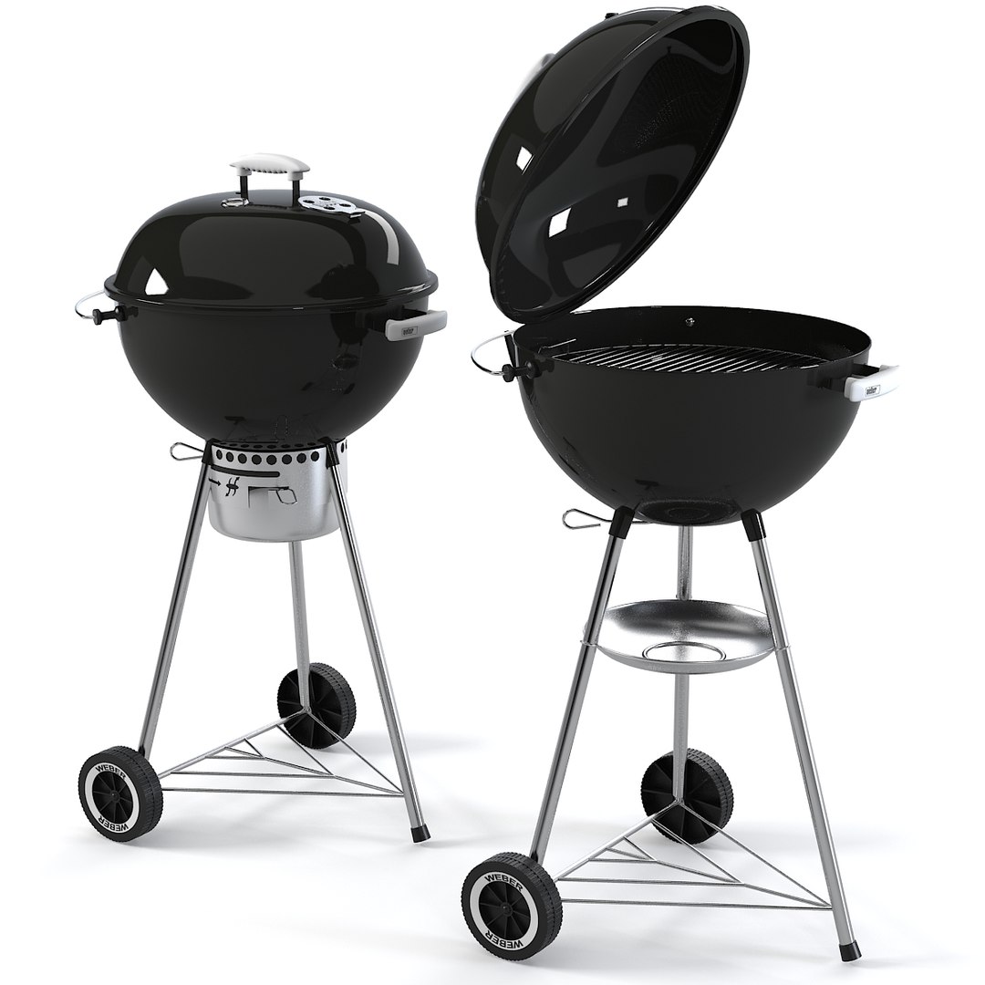 weber touch grill set 3d 3ds