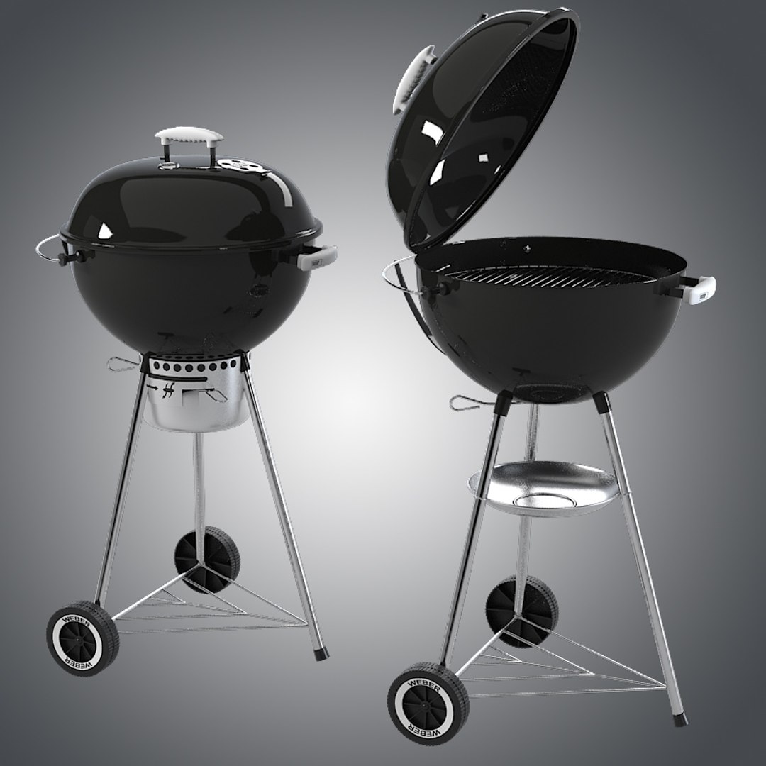 weber touch grill set 3d 3ds
