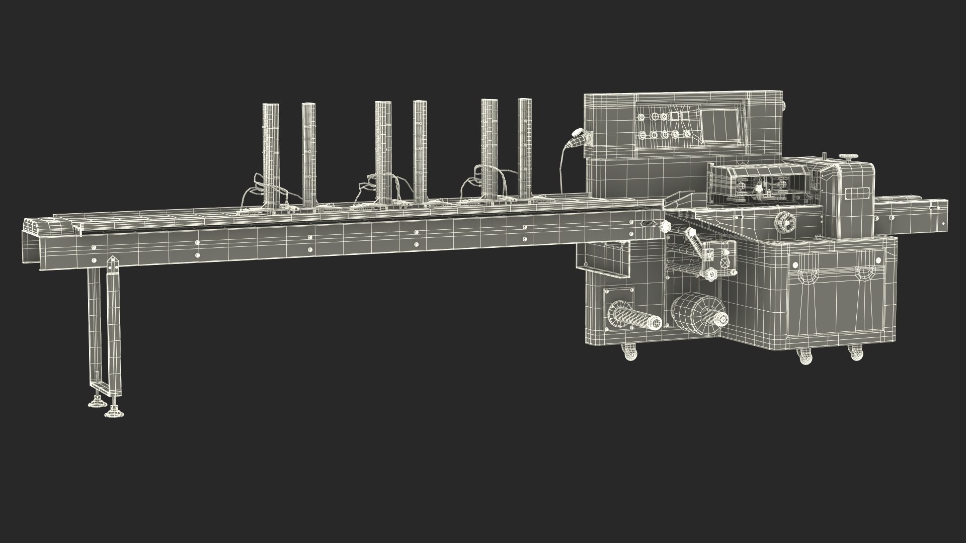Automatic Horizontal Flow Pack Machine 3D - TurboSquid 2374862