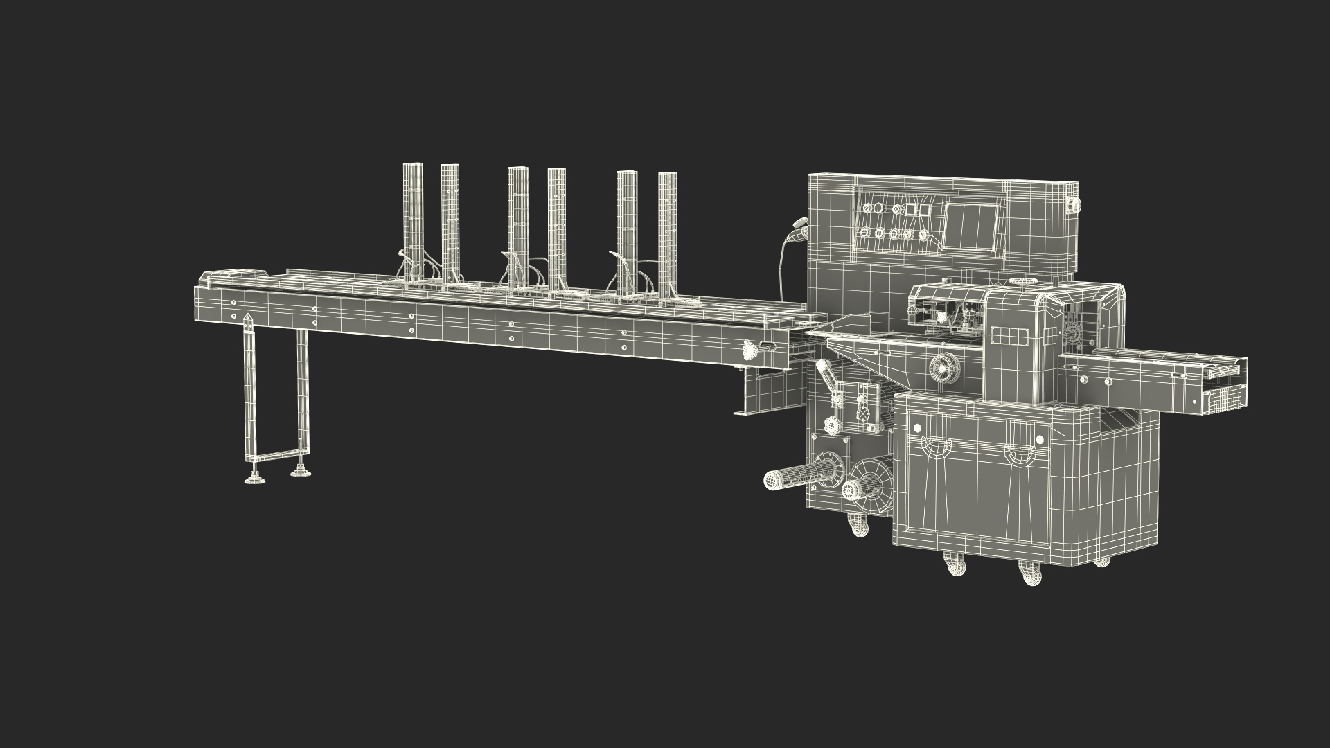 Automatic Horizontal Flow Pack Machine 3D - TurboSquid 2374862