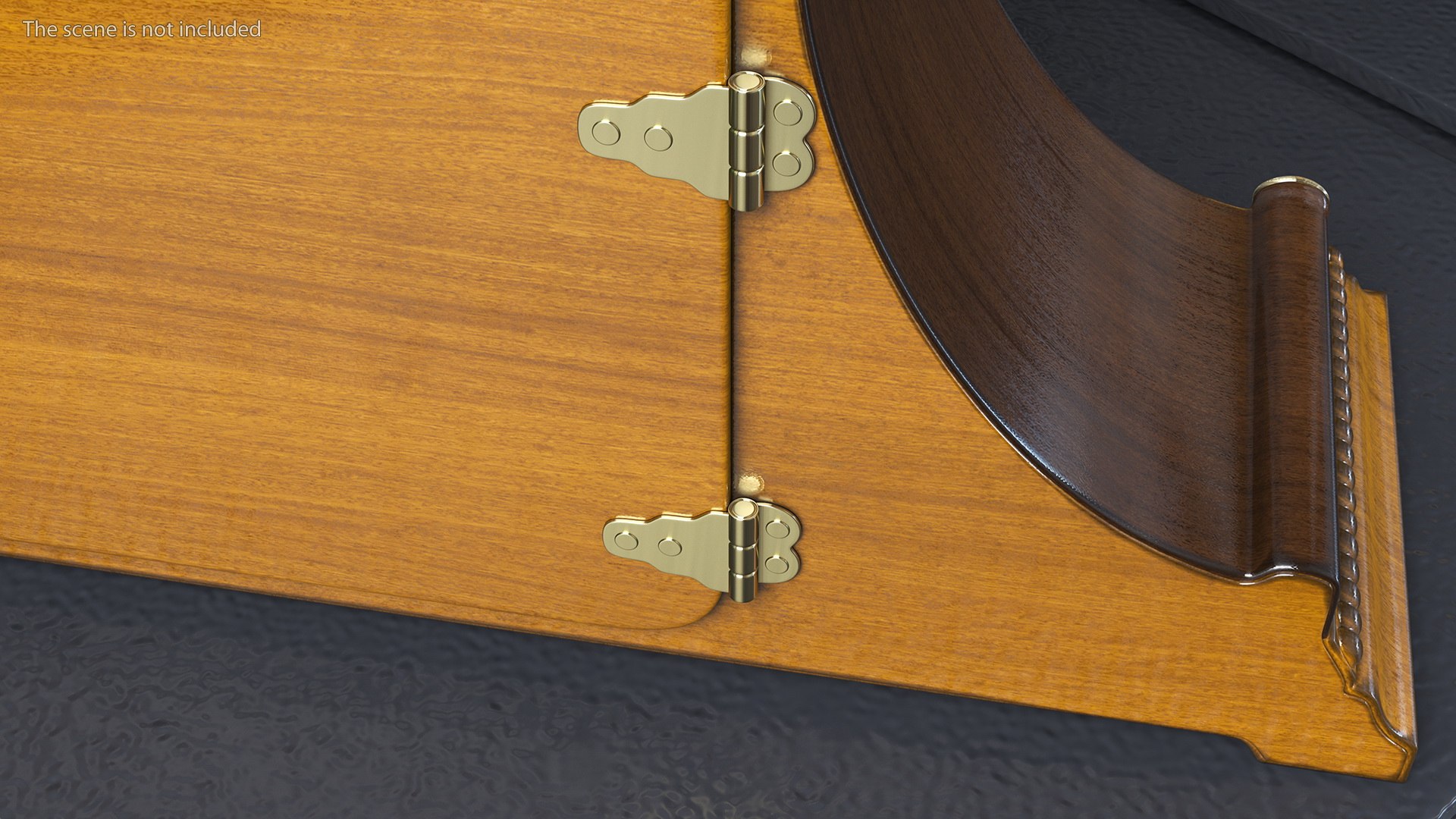 Antique Wooden Musical Clock 3D Model - TurboSquid 1808610