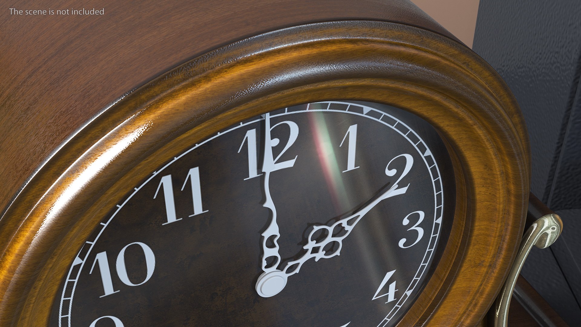 Antique Wooden Musical Clock 3D Model - TurboSquid 1808610