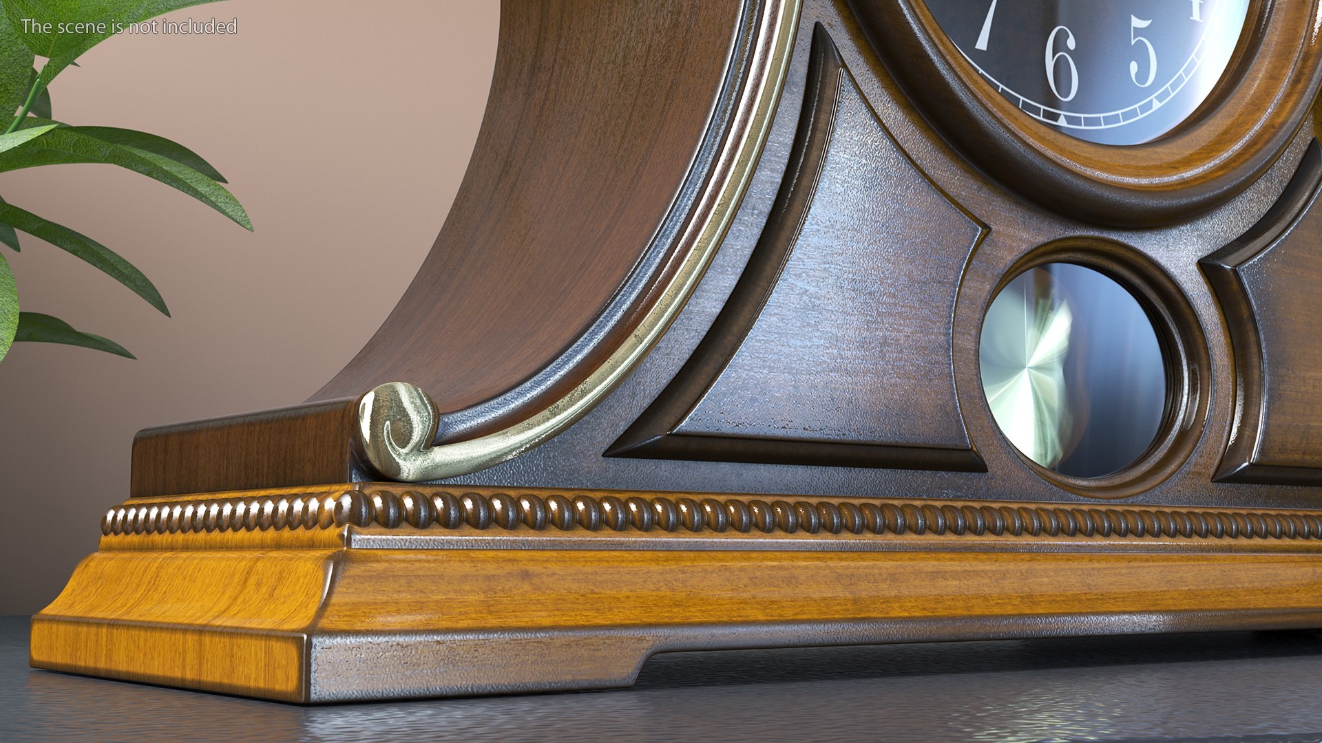 Antique Wooden Musical Clock 3D Model - TurboSquid 1808610