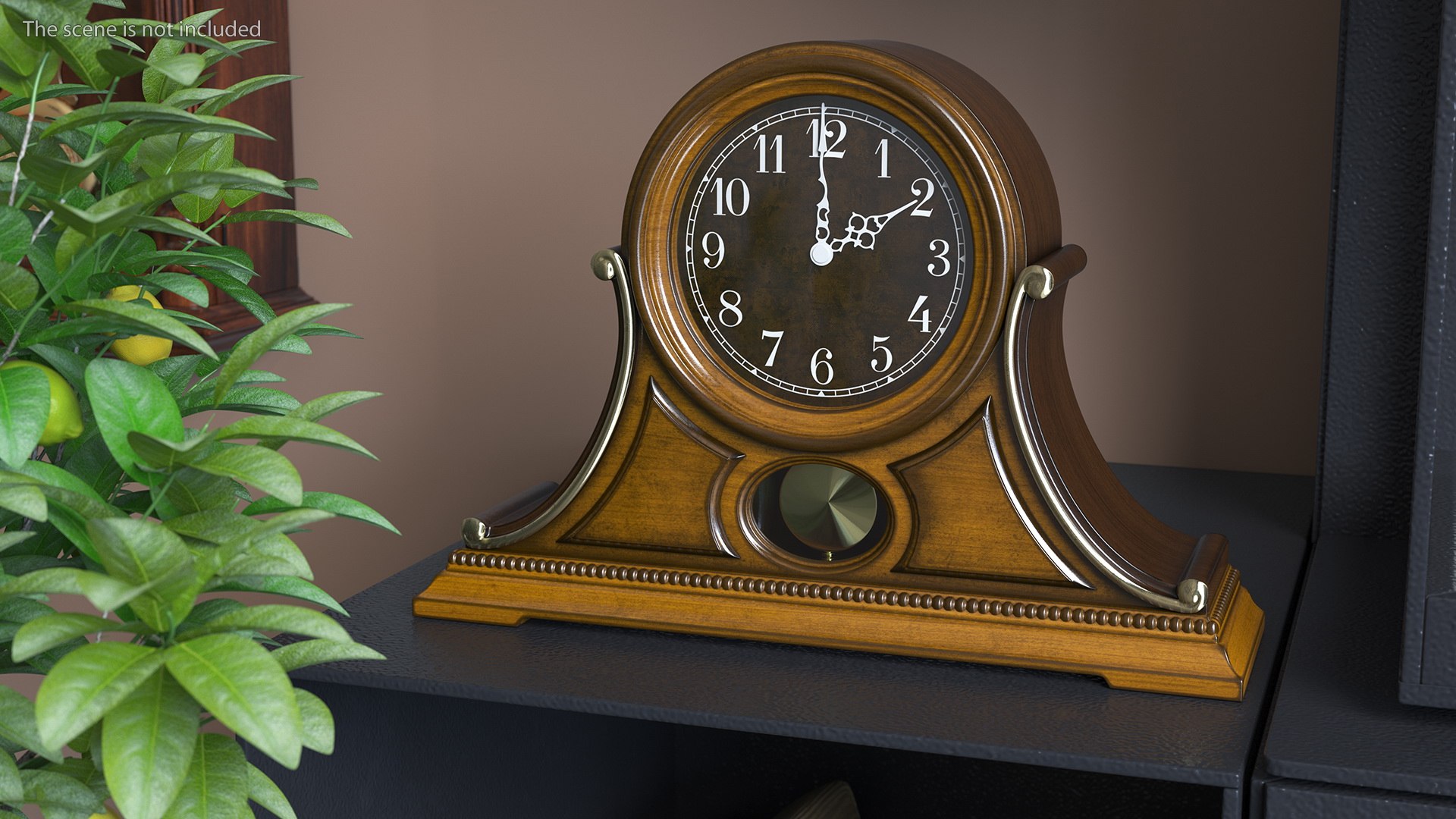 Antique Wooden Musical Clock 3D Model - TurboSquid 1808610