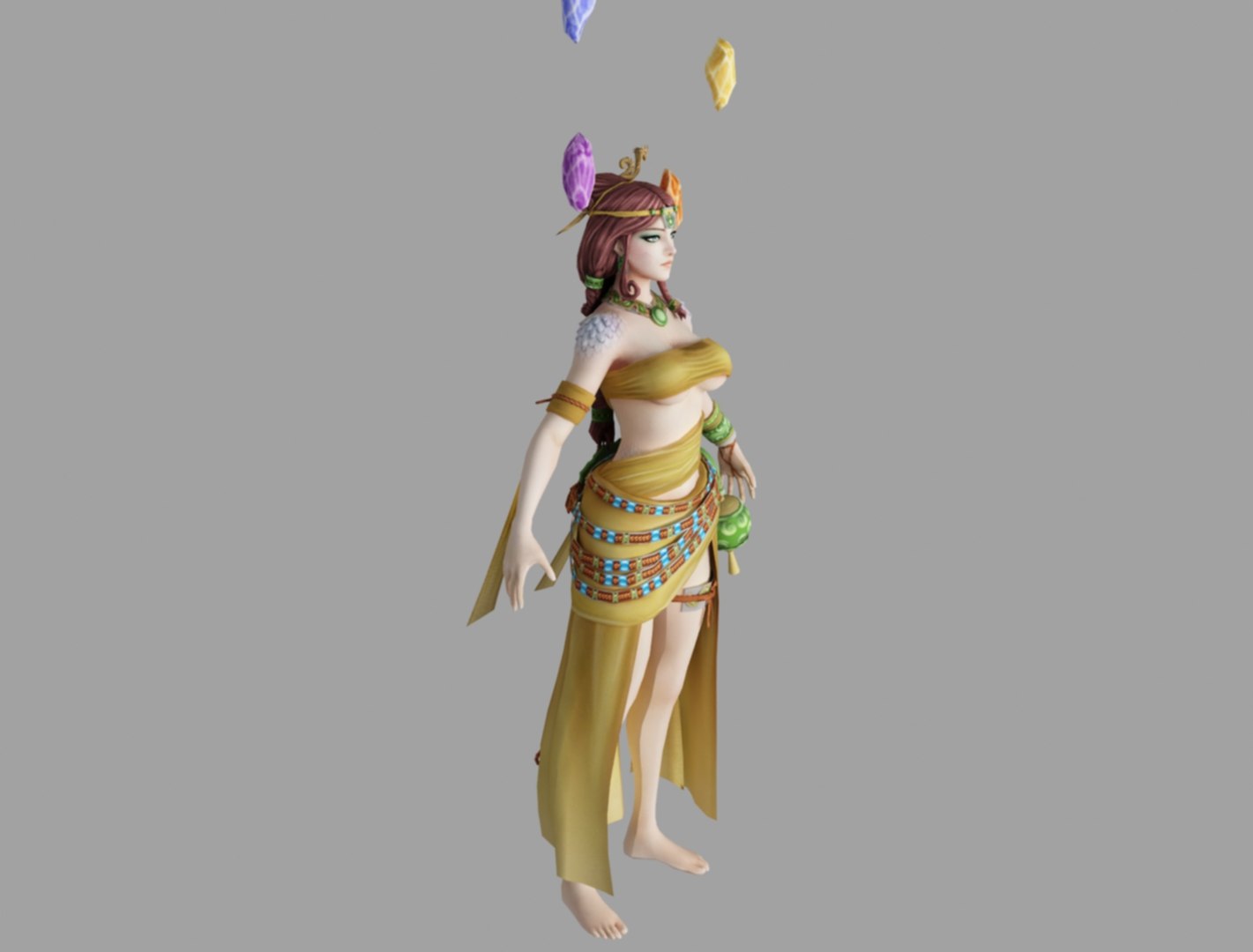 3D Girl Magic - TurboSquid 1478558