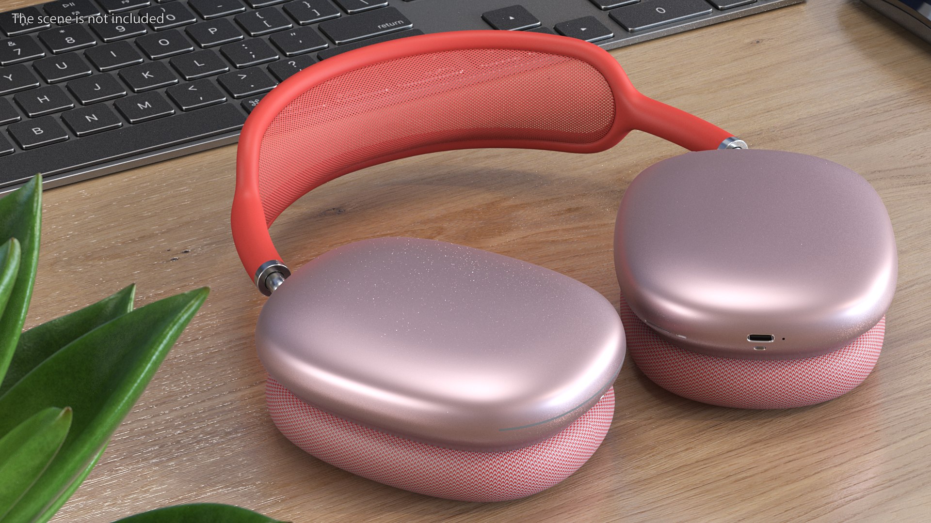 Pink AirPods Max with Case model - TurboSquid 1738027
