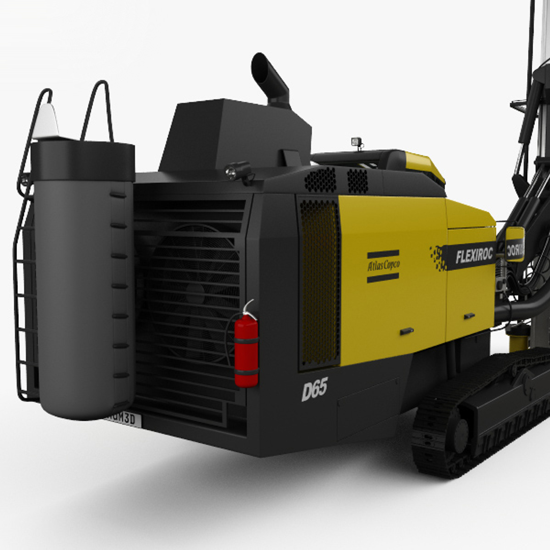 Atlas-Copco D65 드릴 장비 2009 3D 모델 - TurboSquid 1444660