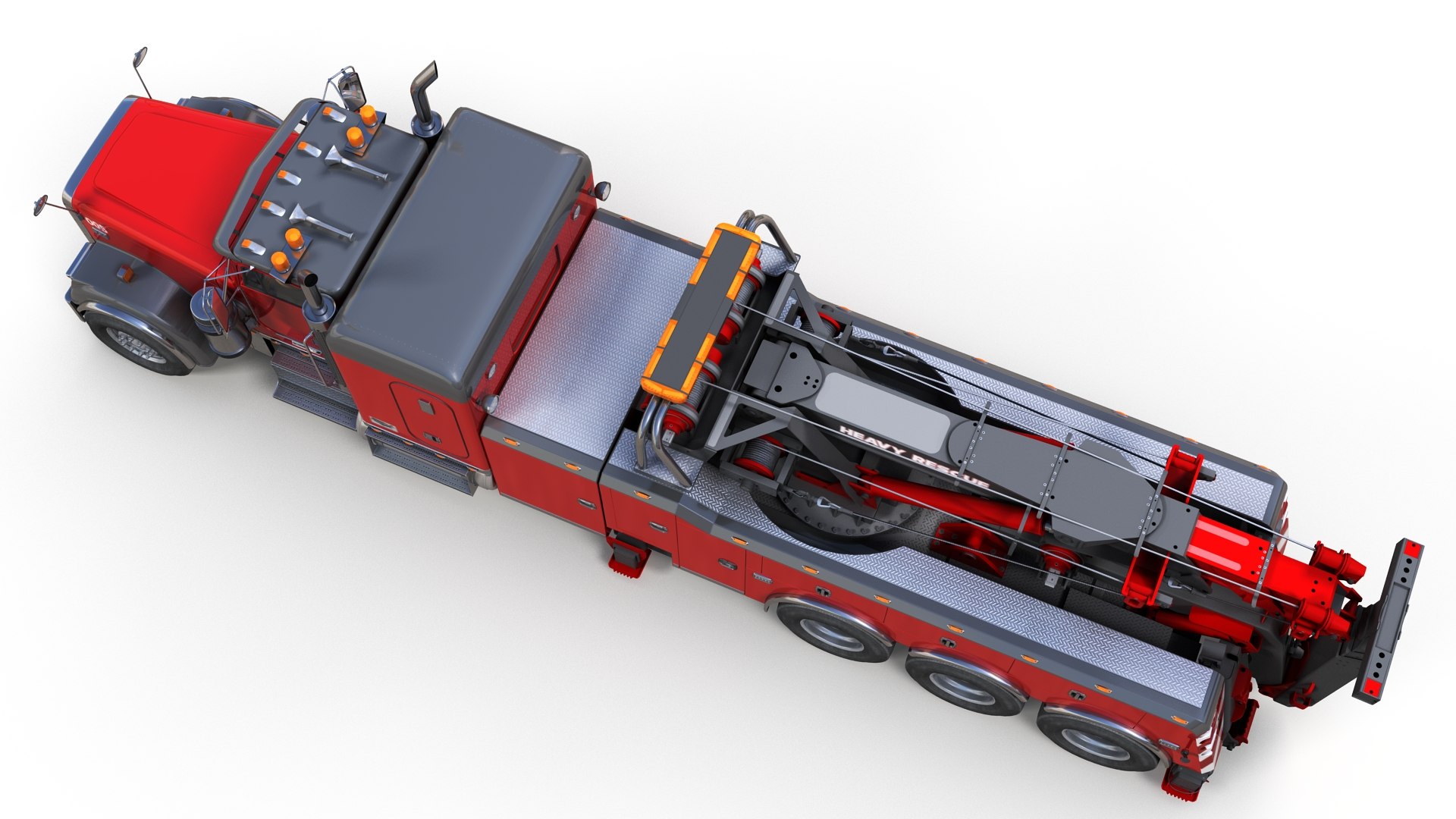 Freightliner FLC wrecker truck 3D - TurboSquid 2139592