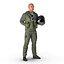 3d Ma Military Jet Fighter Pilot