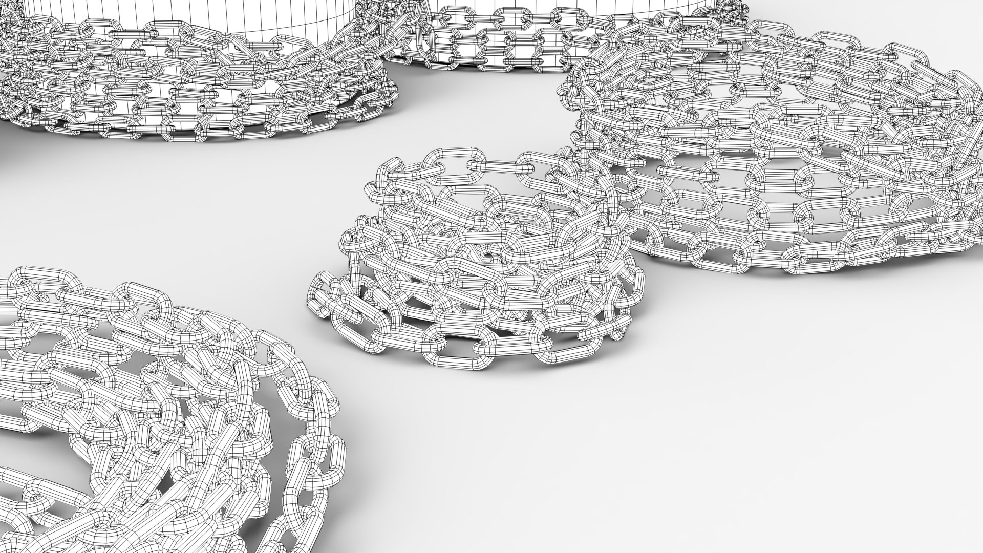 Steel Chain Collection 3D Model - TurboSquid 1967515