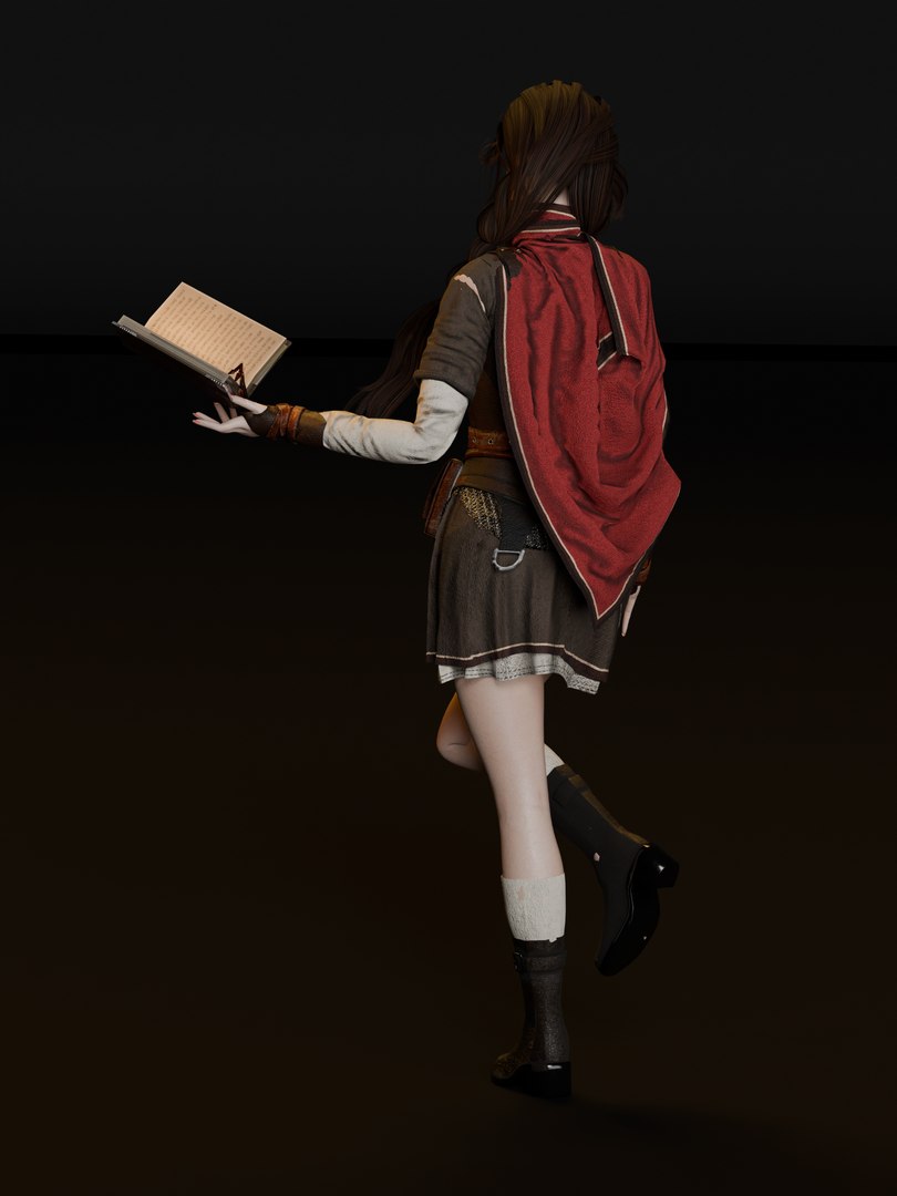 Wizard Girl - Game Ready 3D Model - TurboSquid 2278302