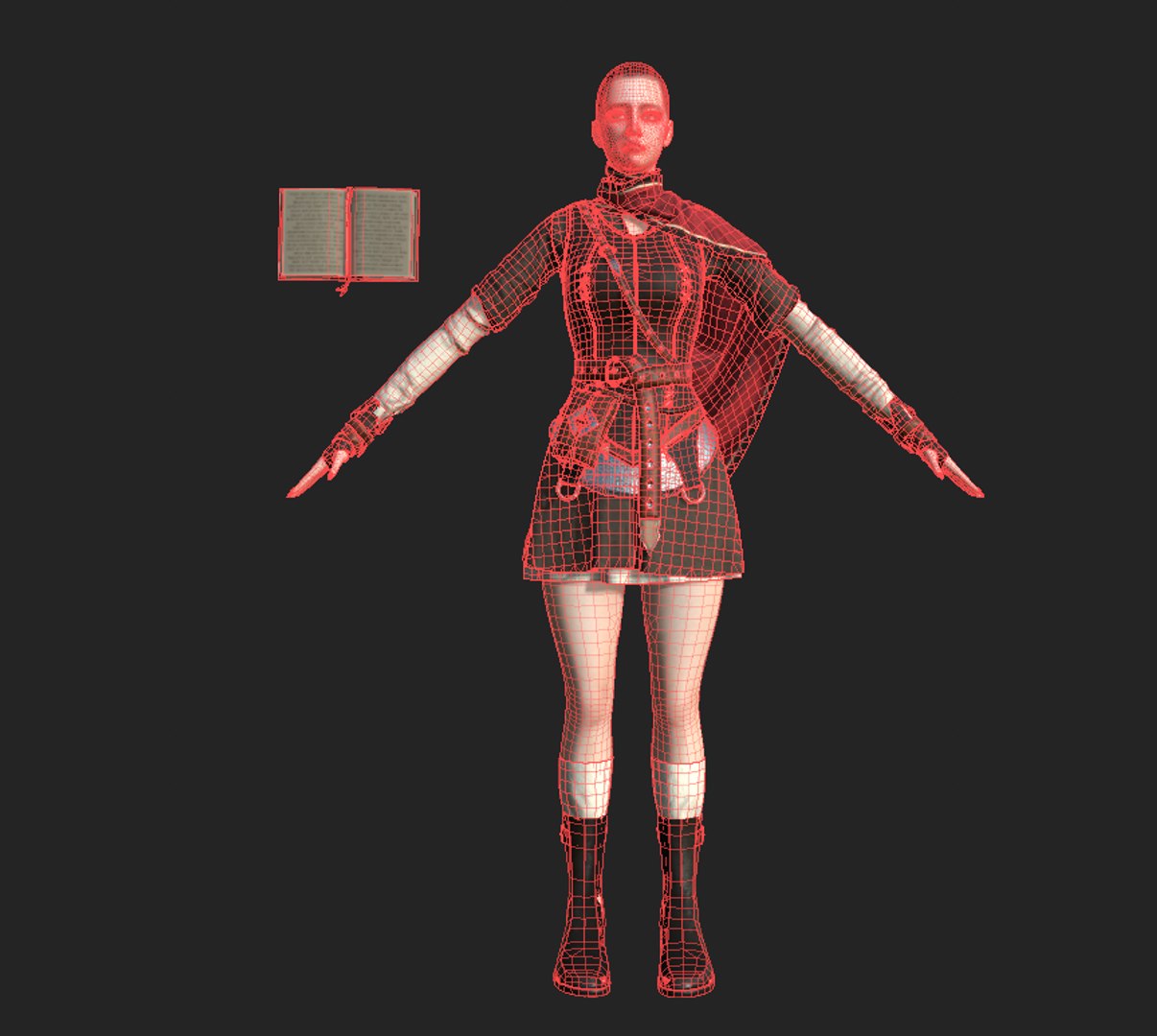 Wizard Girl - Game Ready 3D Model - TurboSquid 2278302