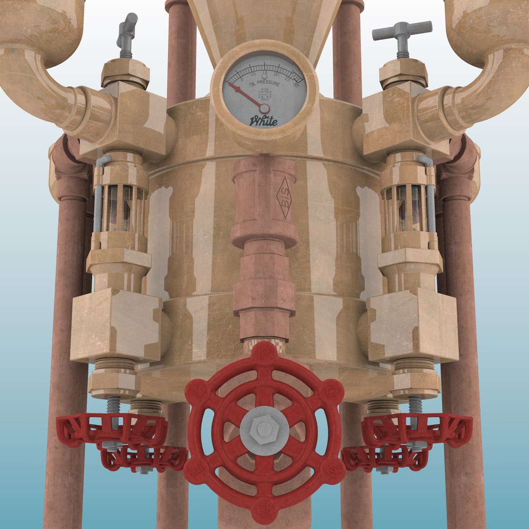 3D Model Vintage Hydrostatic Lubricator - TurboSquid 1745513