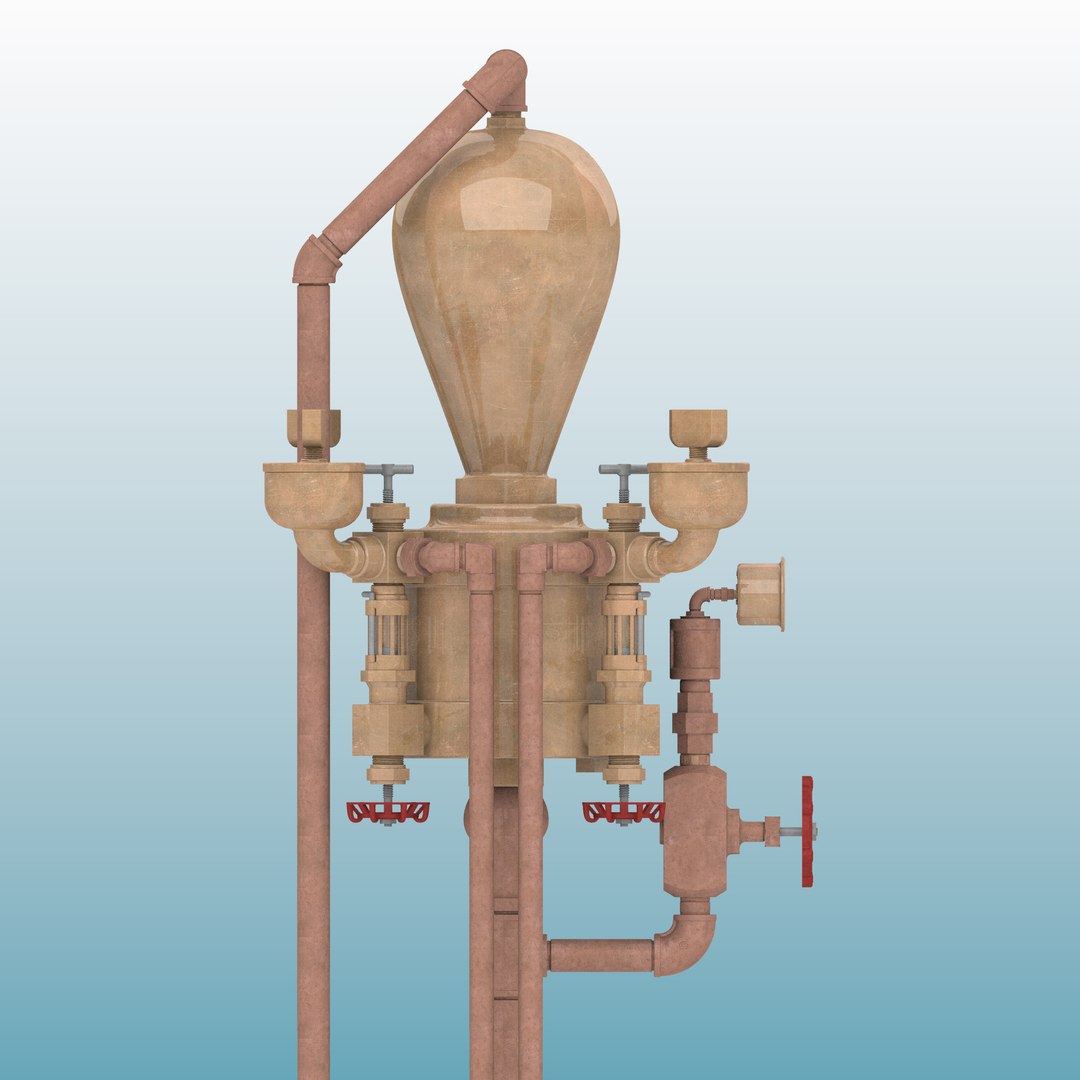3D Model Vintage Hydrostatic Lubricator - TurboSquid 1745513