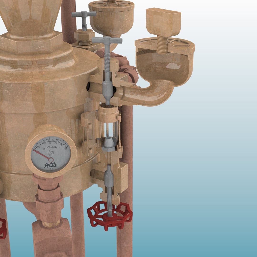 3D Model Vintage Hydrostatic Lubricator - TurboSquid 1745513